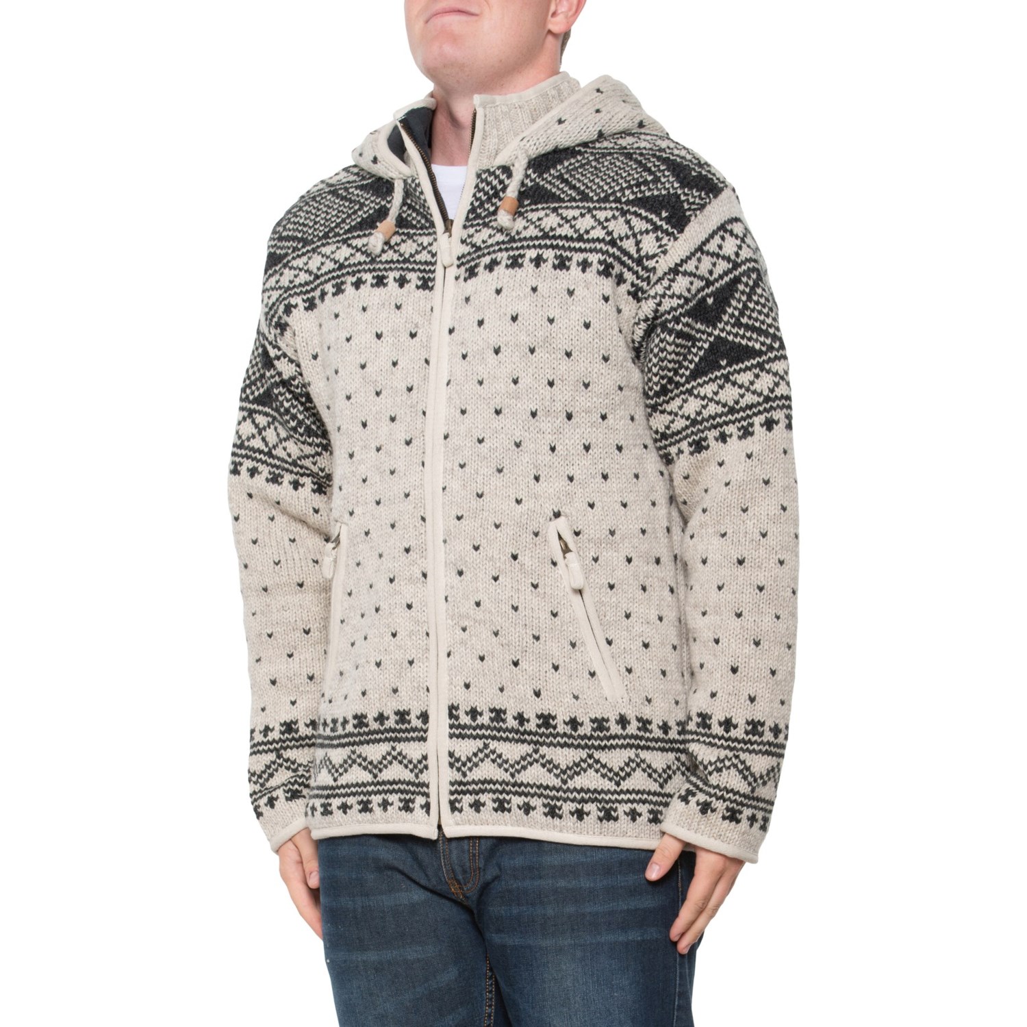Lost Horizons Zurich Full-Zip Sweater - Fleece Lined, Wool - Save 60%