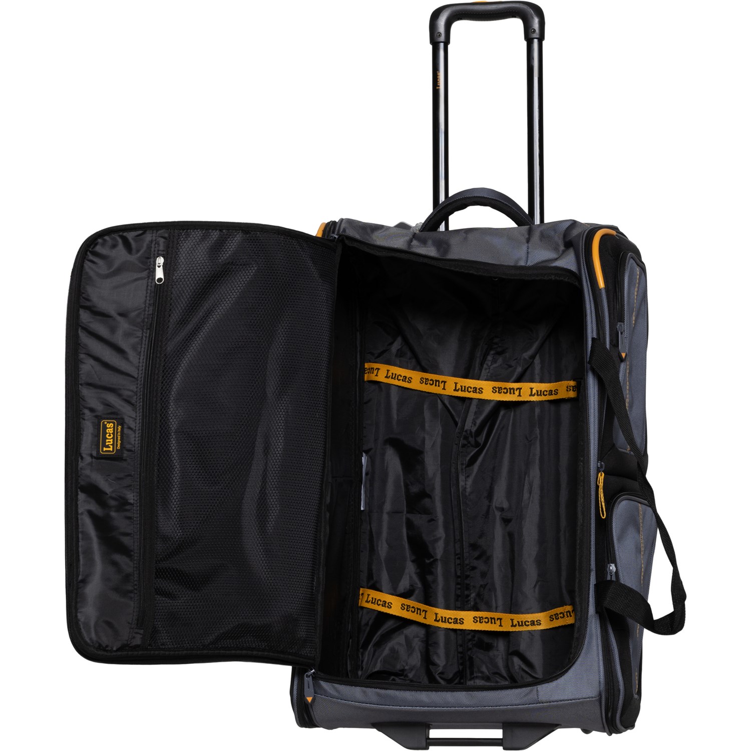 Lucas 26” Accelerator Wheeled Duffel - Softside, Expandable, Charcoal ...