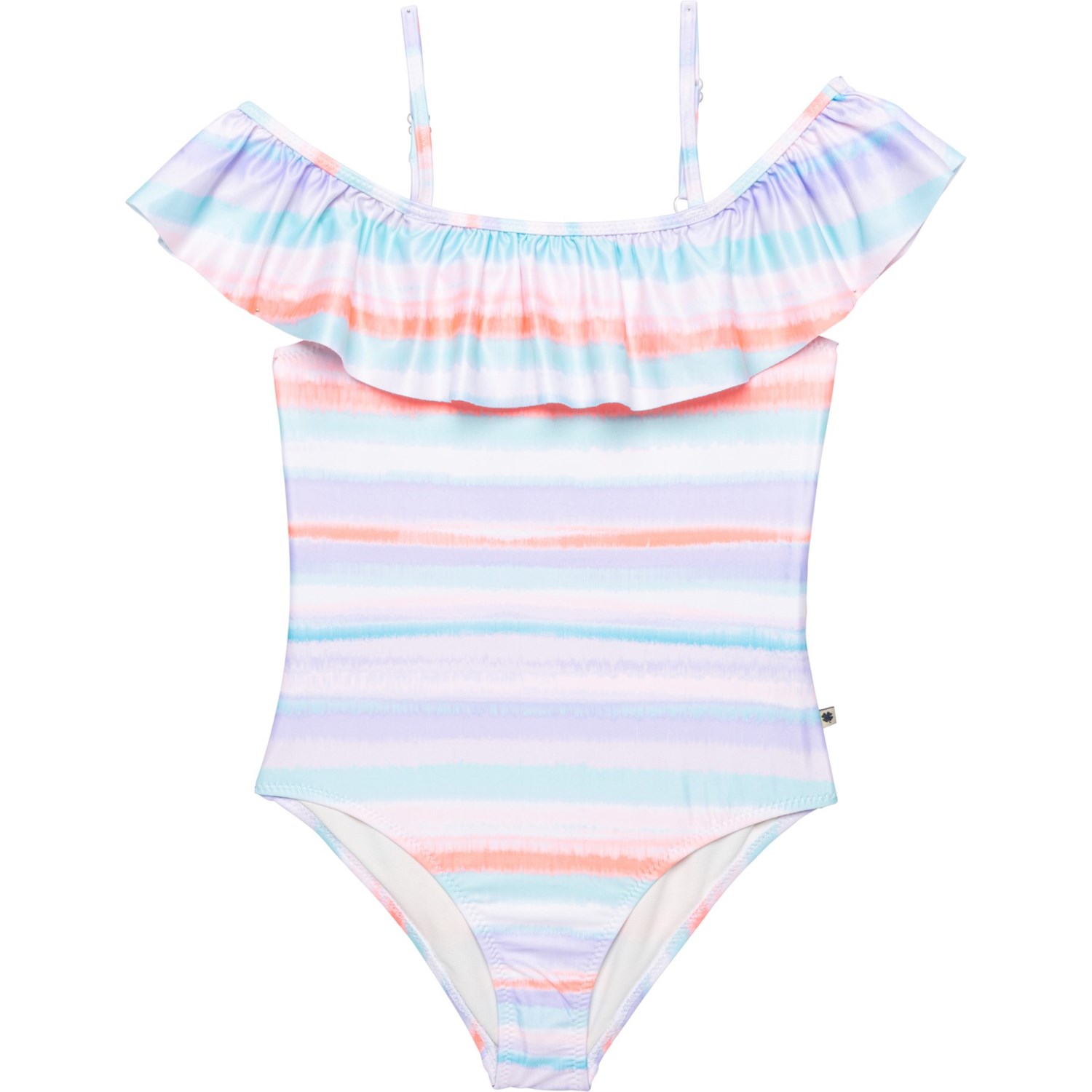 Lucky Brand Off-Shoulder Ruffle One-Piece Swimsuit (For Big Girls)
