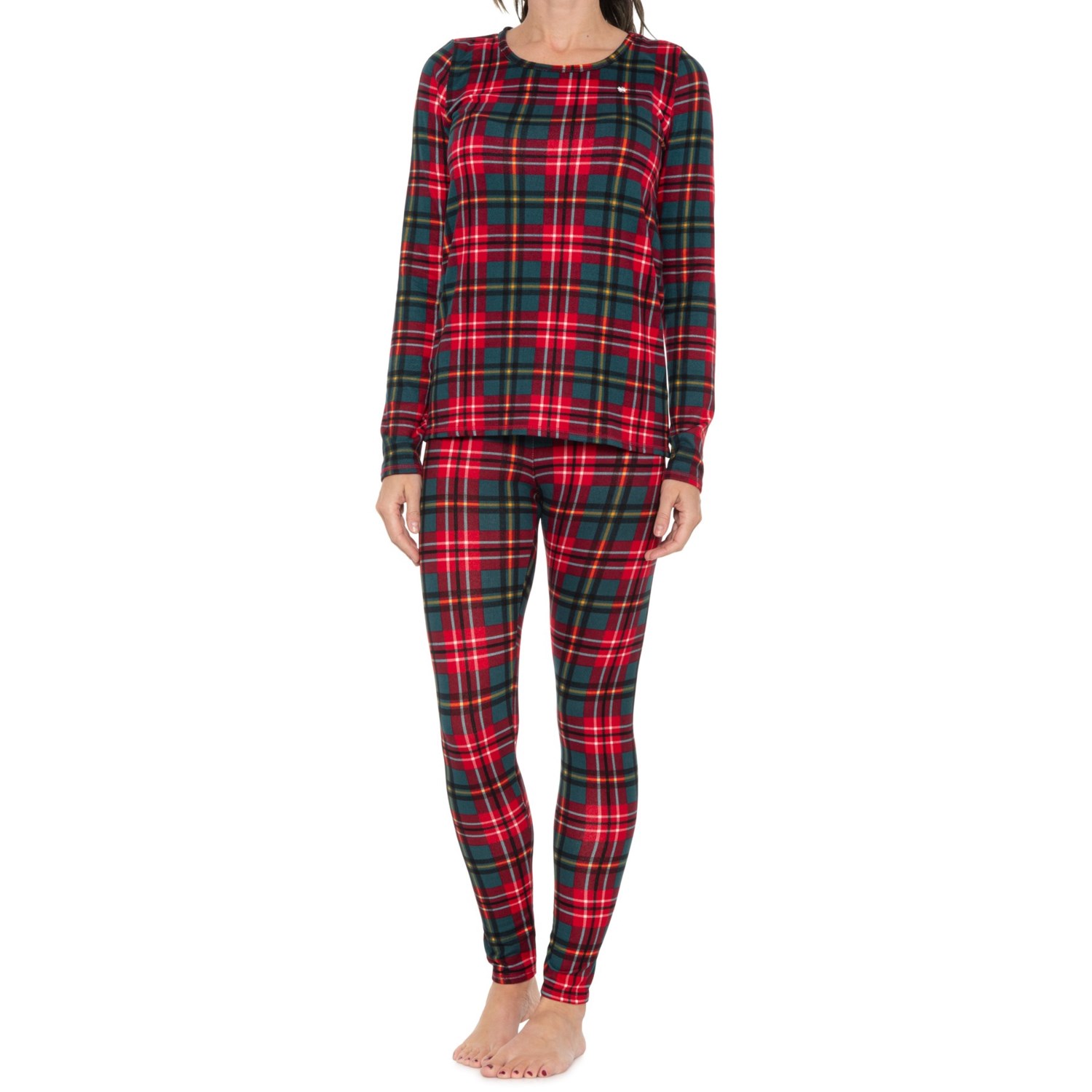 Lucky Brand Printed Hacci Base Layer Top and Pants Set (For Women)