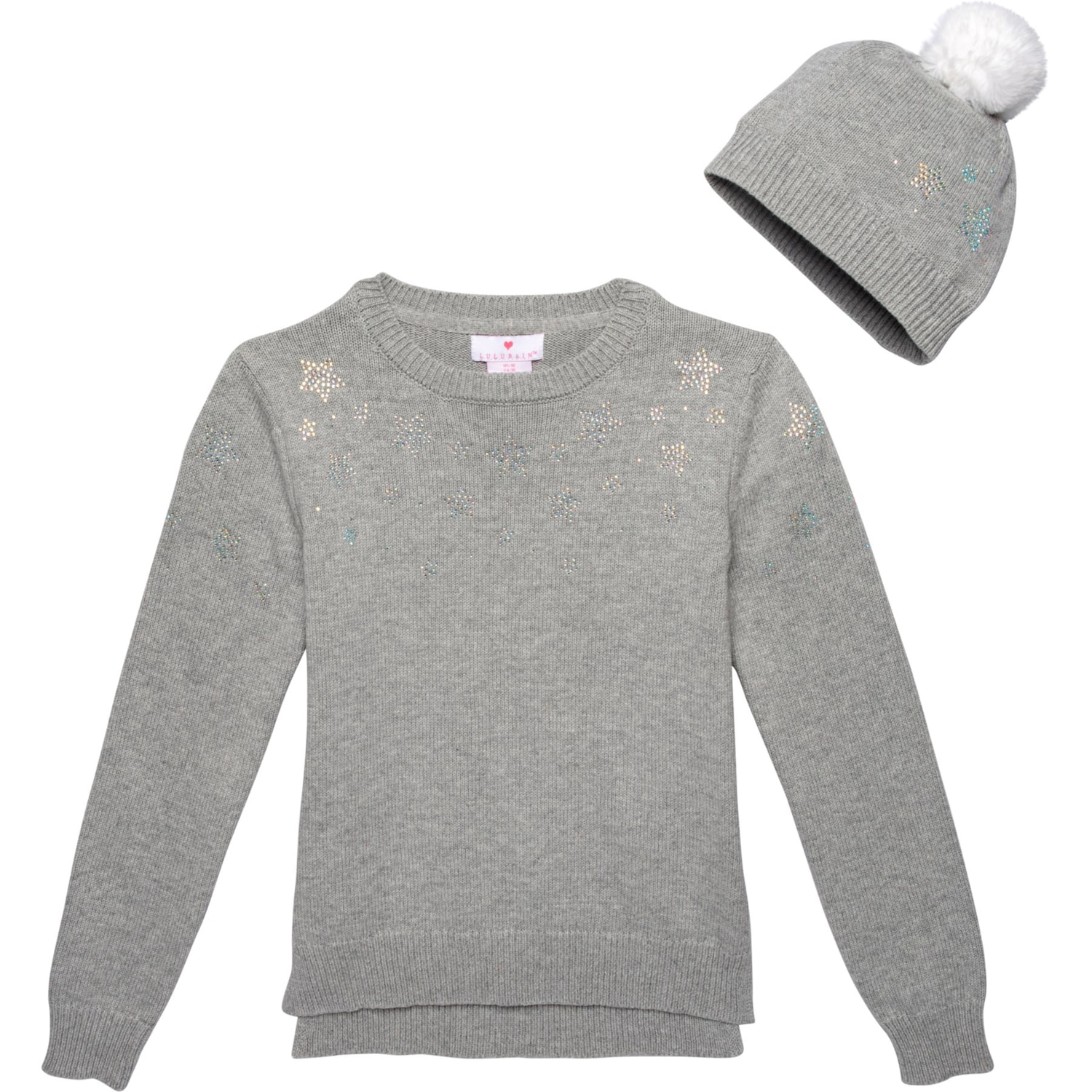 LULURAIN Big Girls Gem Stars Sweater with Hat - Save 75%