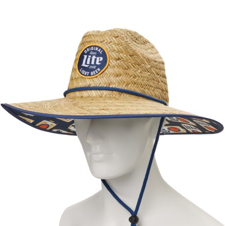 Mad Engine Miller Lite Lifeguard Straw Hat - Save 50%