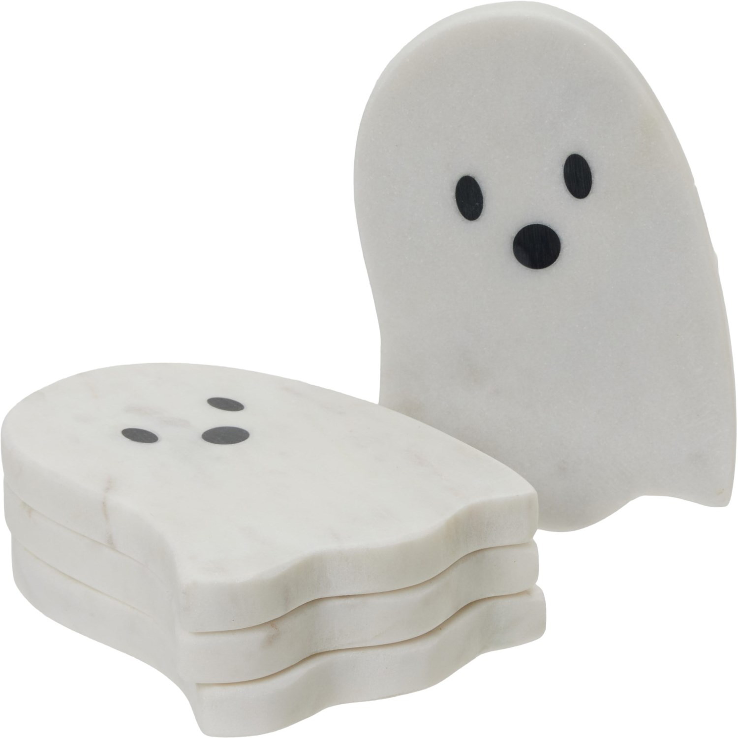 Made in India Marble Ghost Coasters - Set of 4, 4.5x3.25” - Save 28%