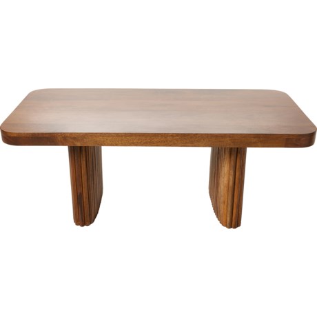 Made in India Rounded Corners Coffee Table - 47x23.5x18” - Save 23%