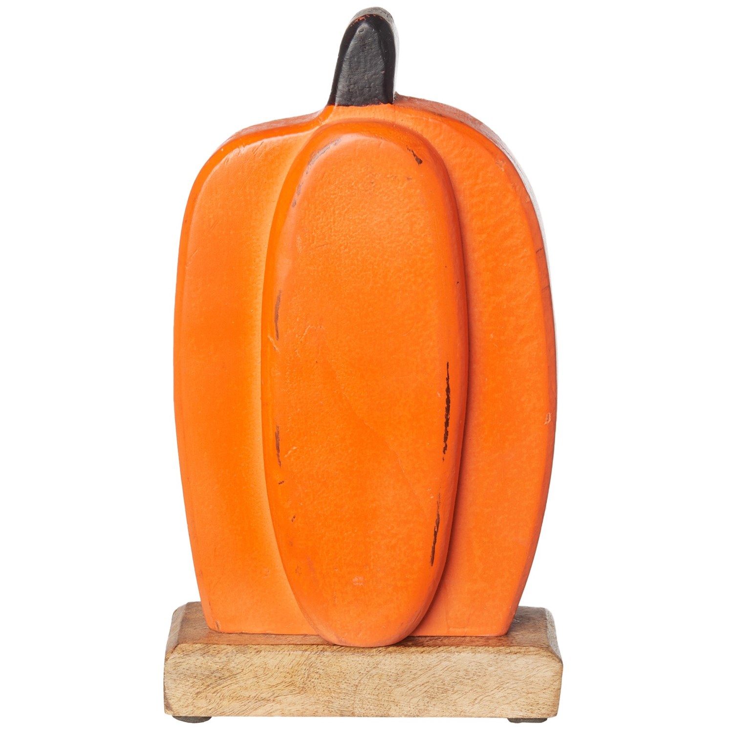 Made in India Wood Pumpkin Tabletop Decor - 9x5.25x2” - Save 25%