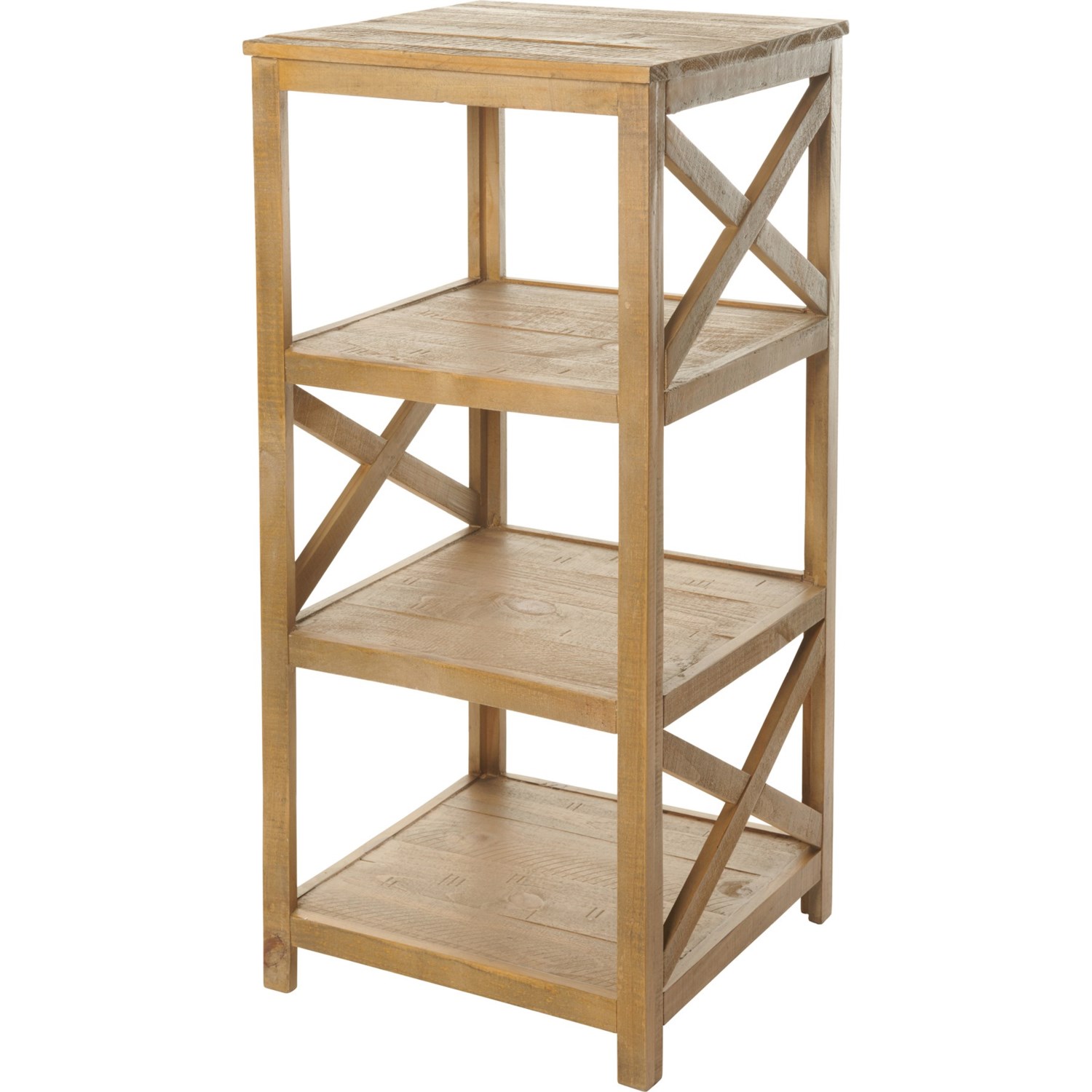Made in Vietnam Four-Tier X-Design Shelf - 16x16x35” - Save 50%