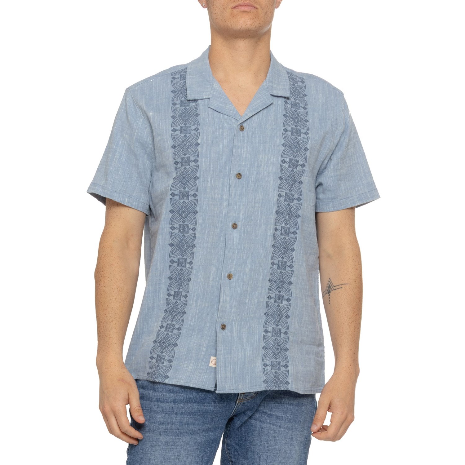 Marine Layer Embroidered Resort Shirt - Short Sleeve - Save 43%