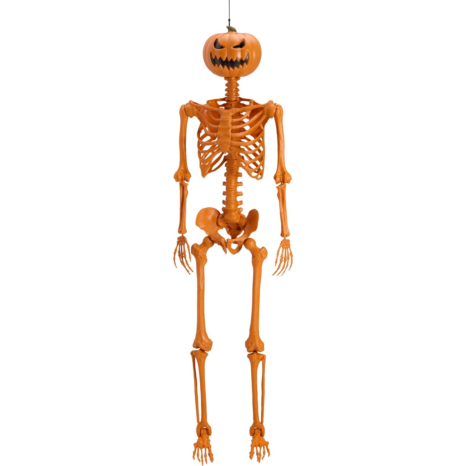 Martha Stewart LED Hanging Pumpkin Head Skeleton - 5’4” - Save 38%