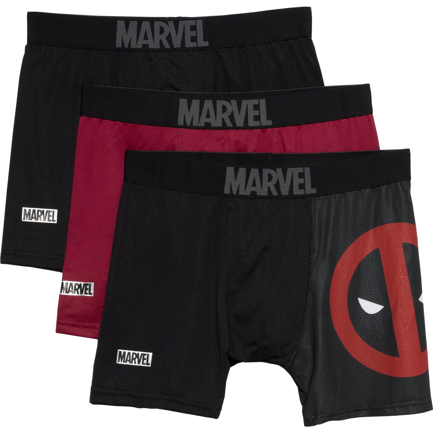 Marvels Deadpool Mesh Boxer Briefs - 3-Pack - Save 48%