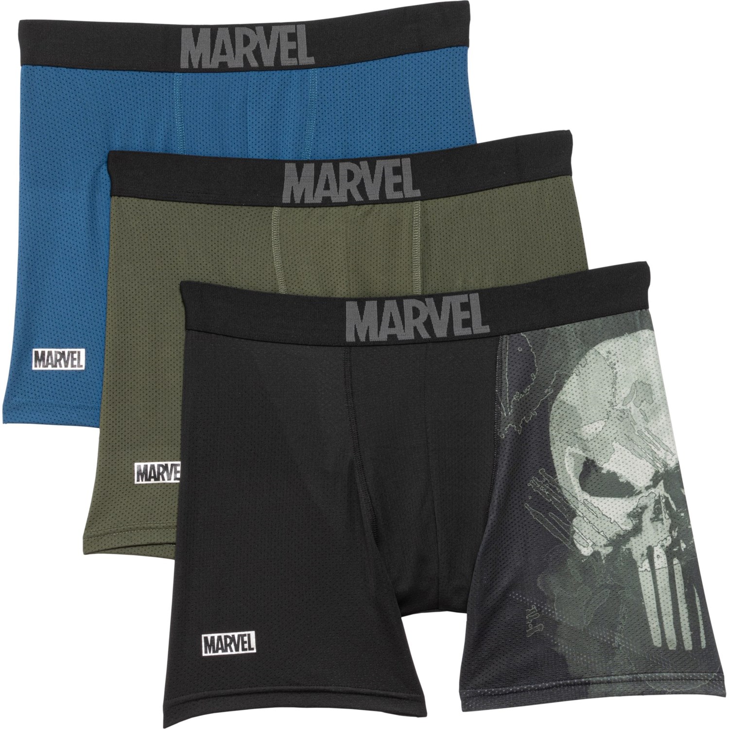 MARVELS THE PUNISHER Mesh Boxer Briefs - 3-Pack - Save 56%