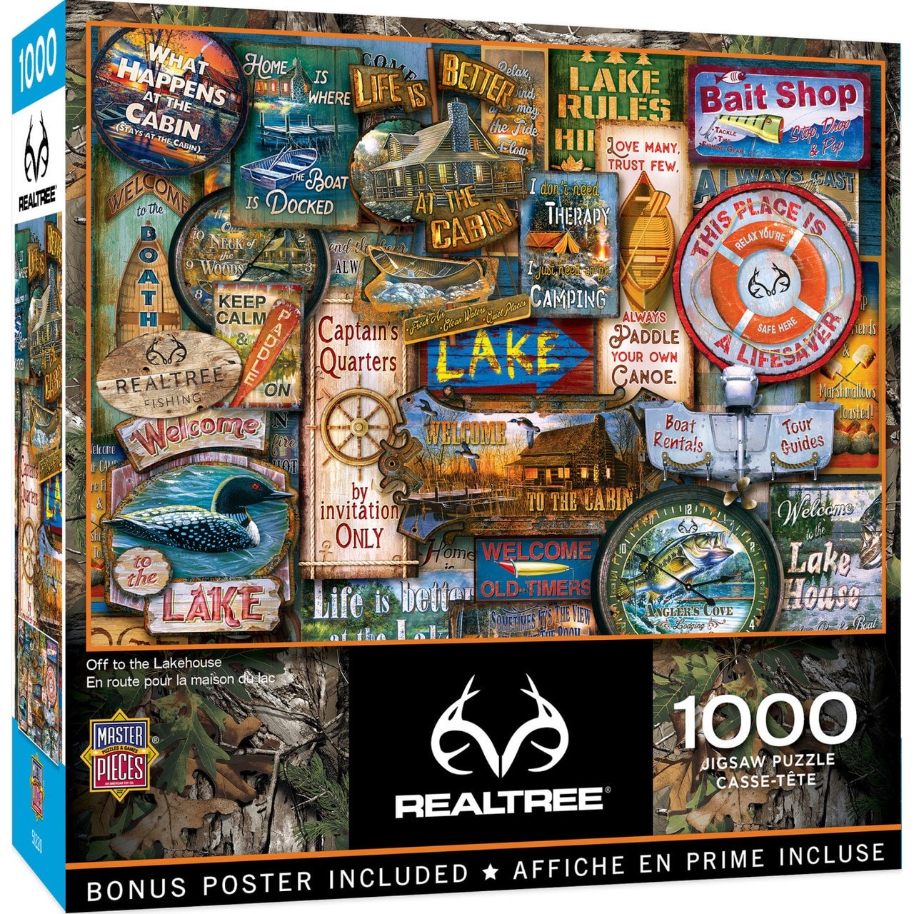 MasterPieces Realtree Off to the Lakehouse Puzzle - 1000 Pieces - Save 23%