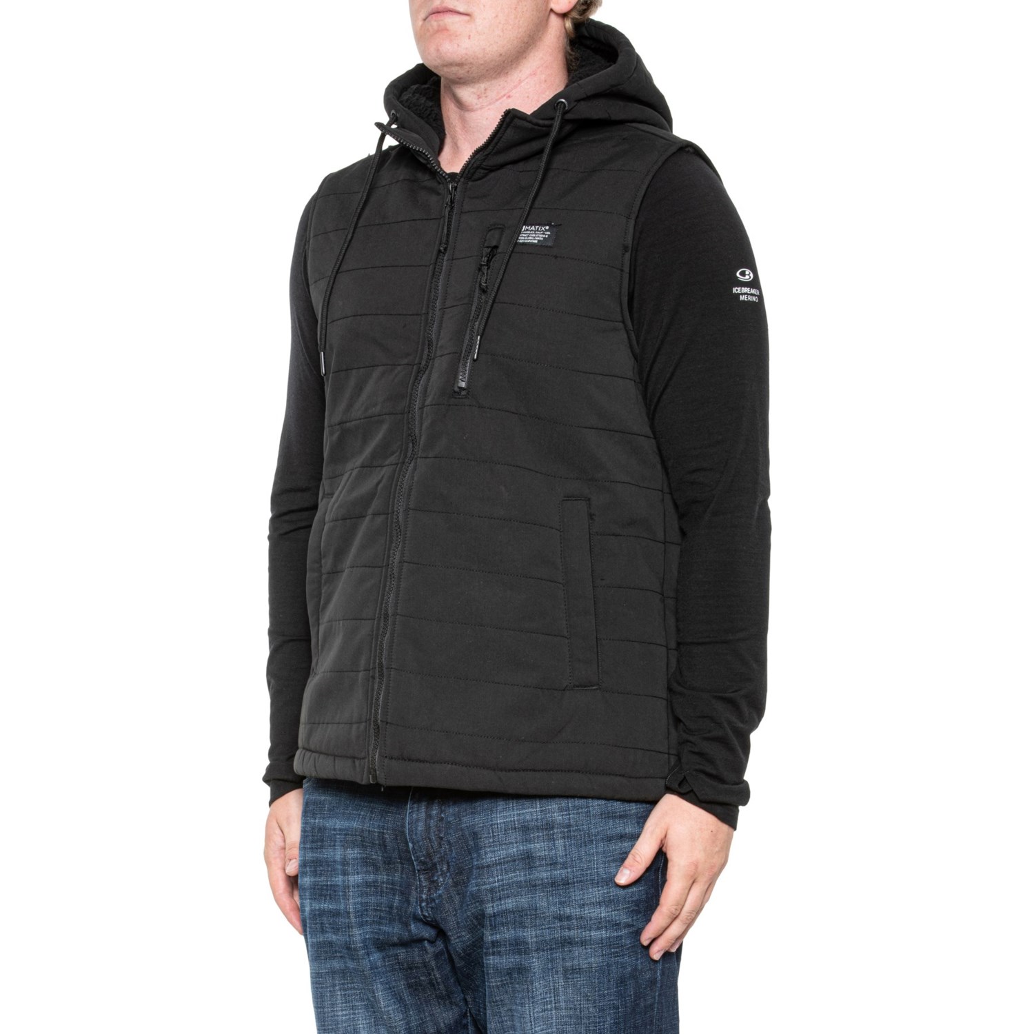 Matix Woven Bonded Vest - Sherpa Fleece Lined - Save 55%