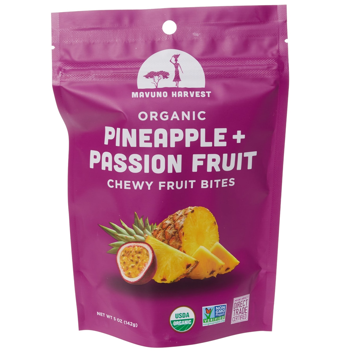 Mavuno Pineapple and Passion Fruit Chewy Fruit Bites - 5 oz. - Save 25%