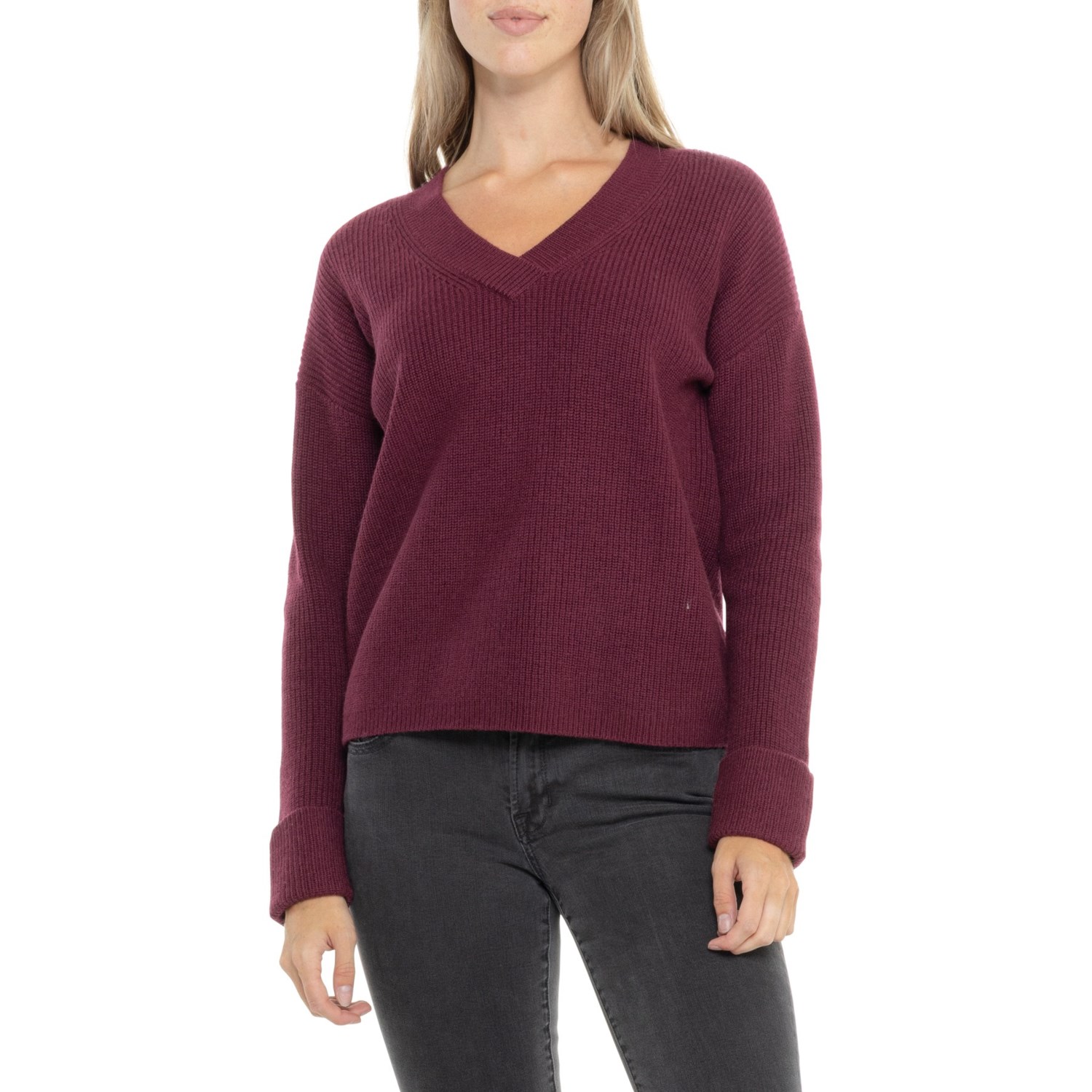 Max Studio Cardigan Stitch Pullover Sweater - Merino Wool - Save 18%