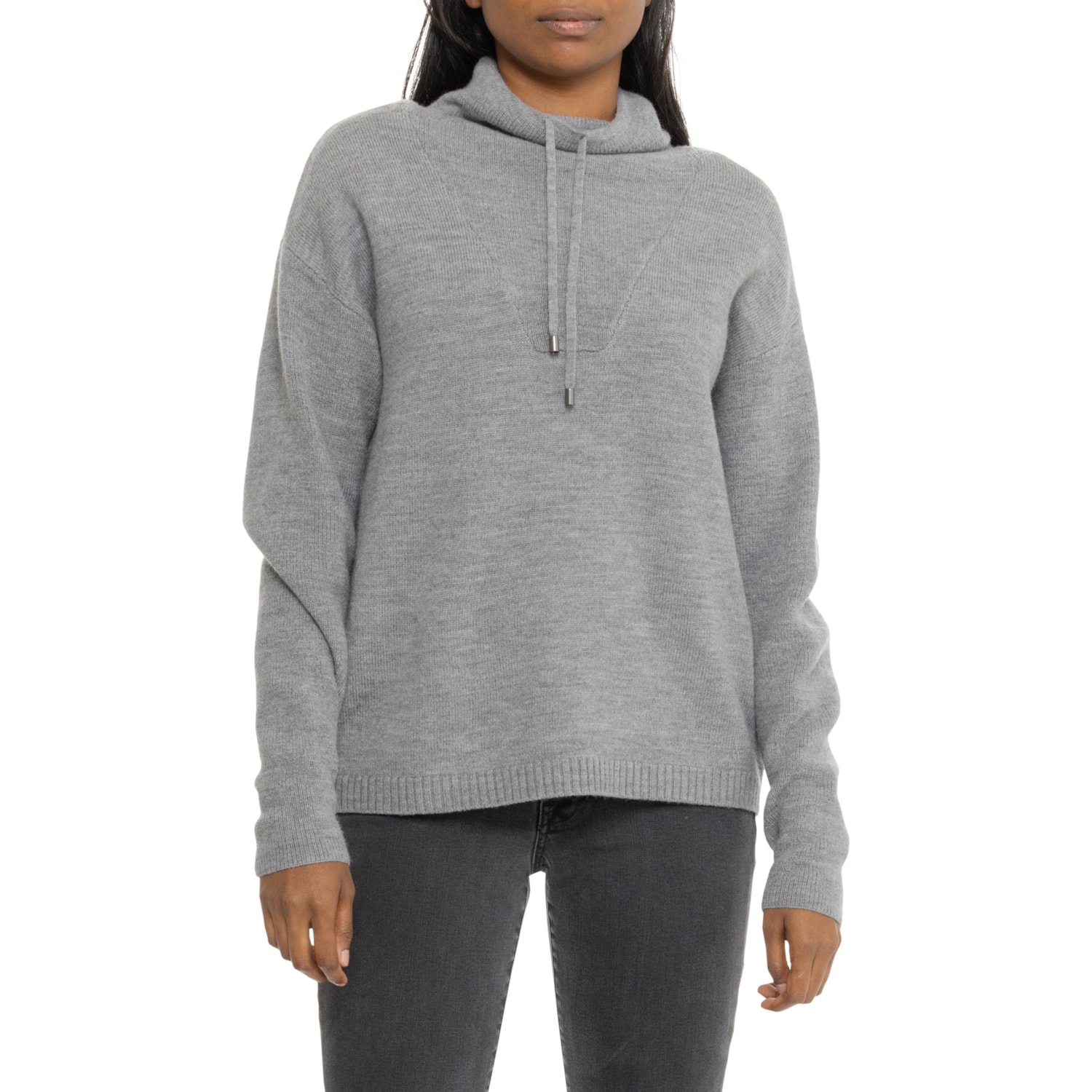 Max Studio Drawstring Cowl Neck Sweater - Merino Wool - Save 30%