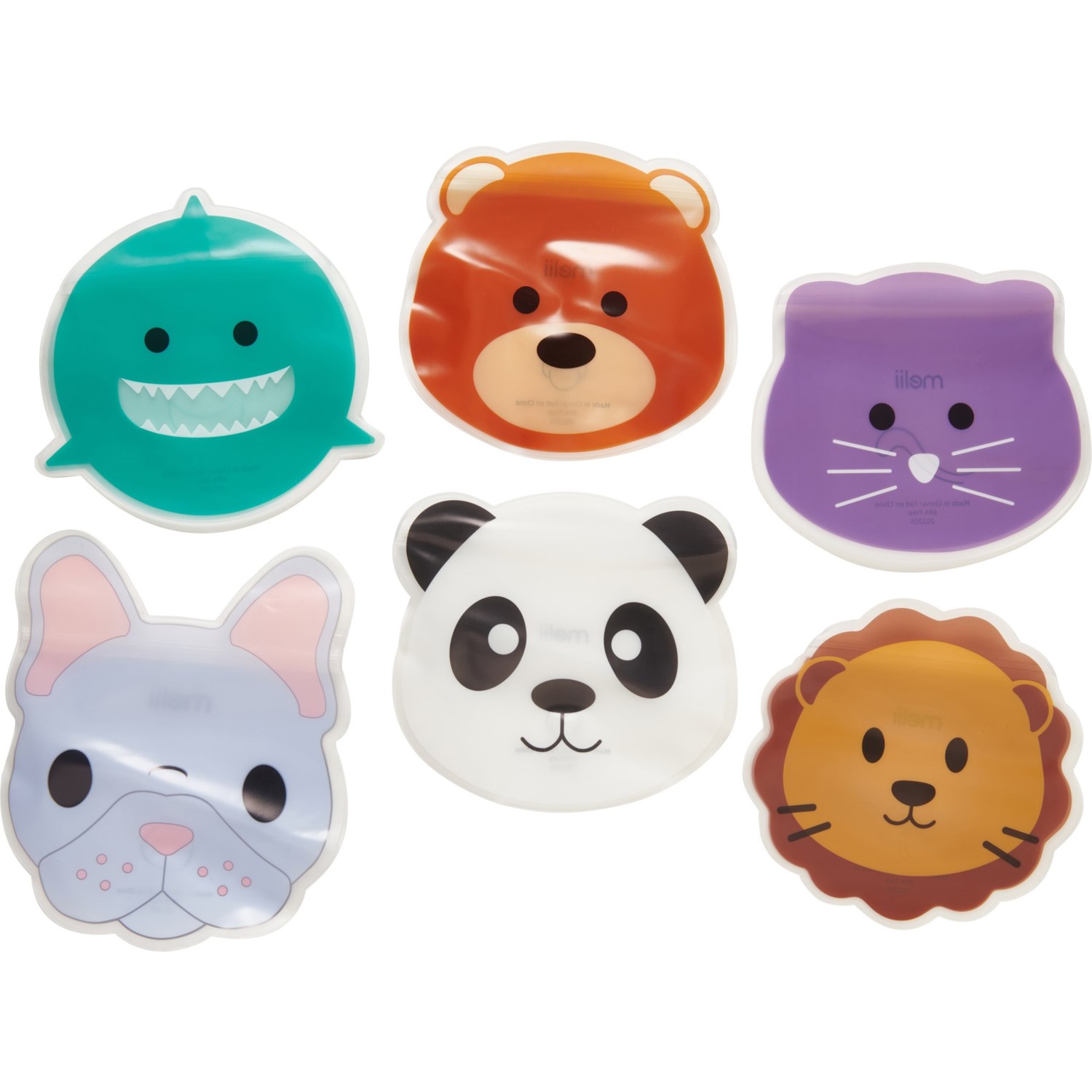 Melii Reusable Animal Snack Bags - 6-Count - Save 41%