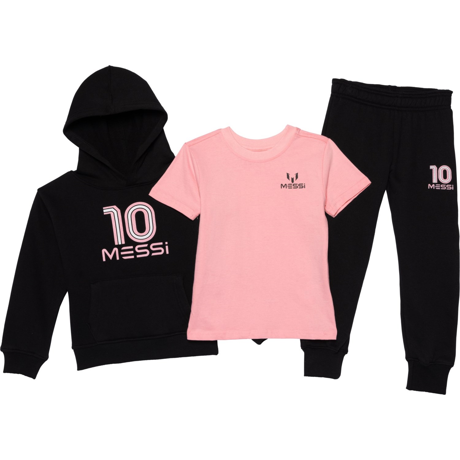 MESSI COLLECTION Toddler Boys Hoodie, T-Shirt and Pants Set - Save 62%