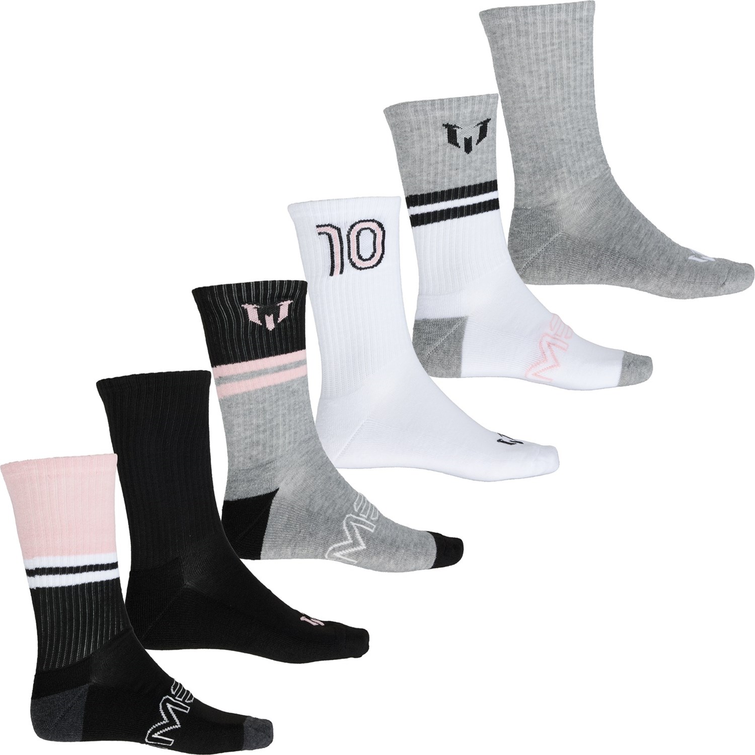Messi Lock-Up Half Cushion Socks (For Men) - Save 46%