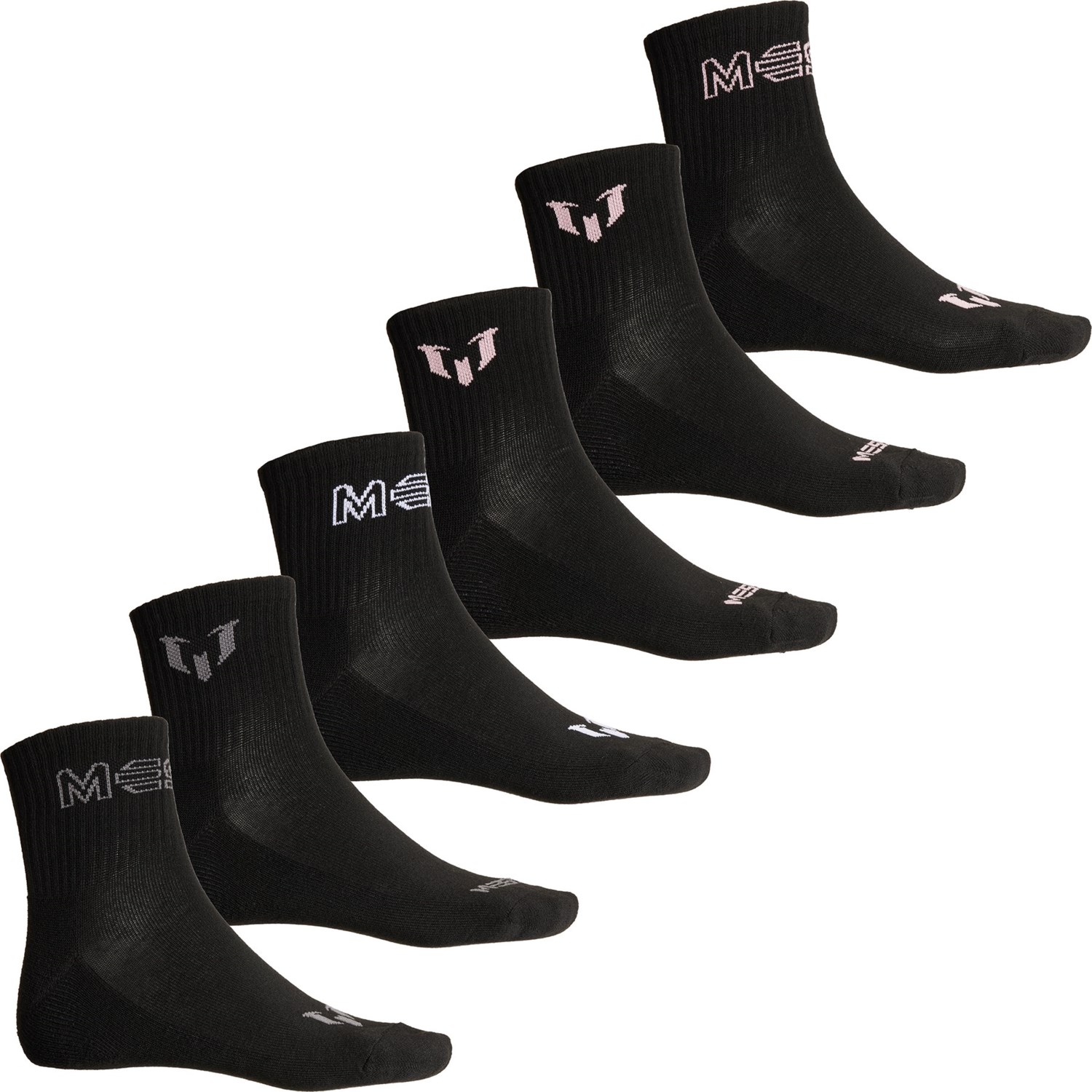 Messi Outline Half Cushion Shortie Socks (For Men) - Save 33%