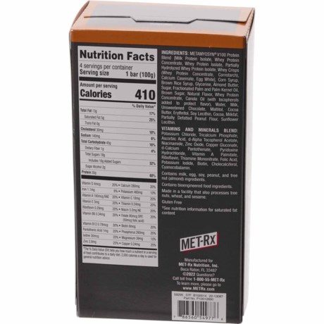 MET-RX Chocolate Chip Cookie Dough Protein Bars - 4-Count - Save 33%
