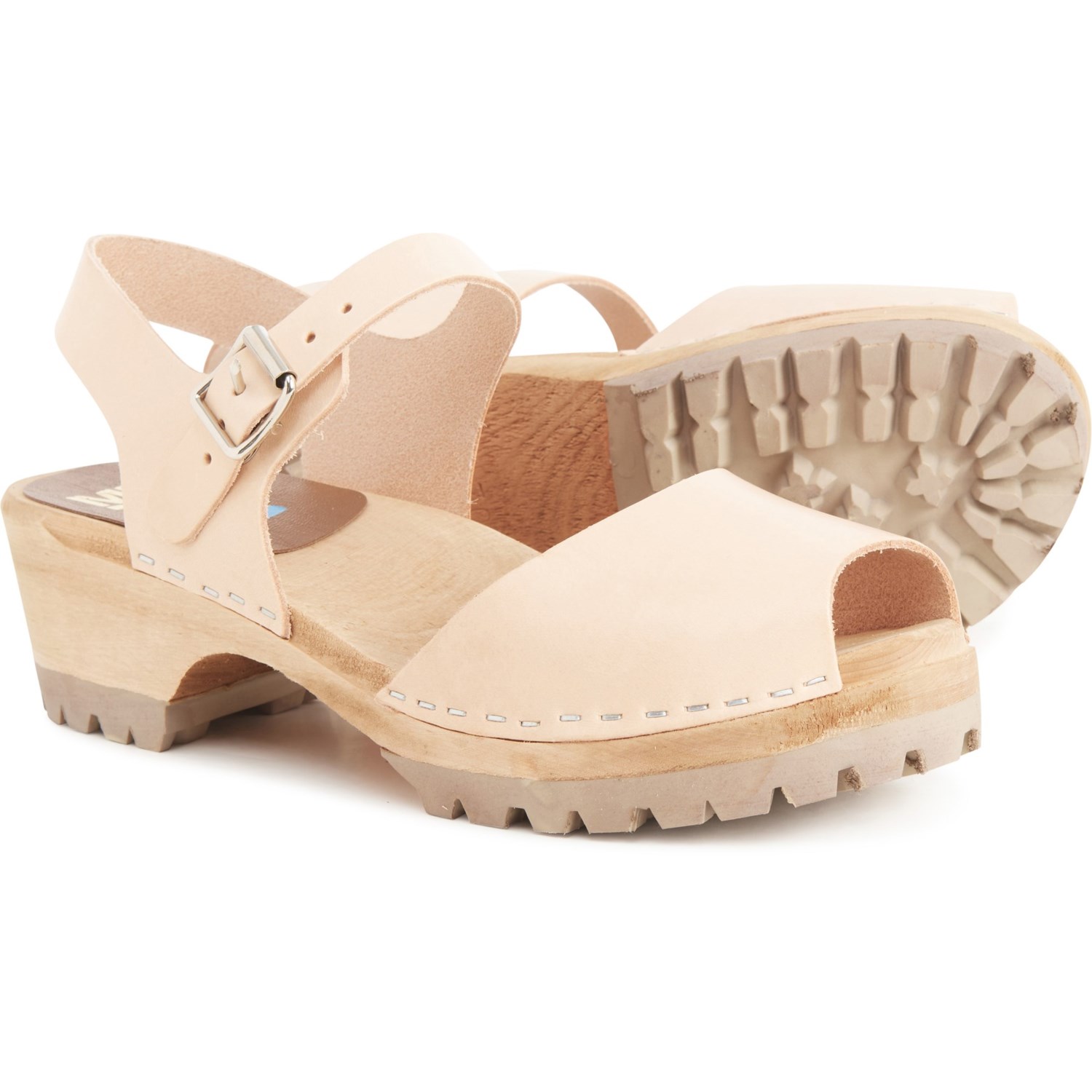 MIA Elin Peep-Toe Swedish Clogs (For Women) - Save 40%