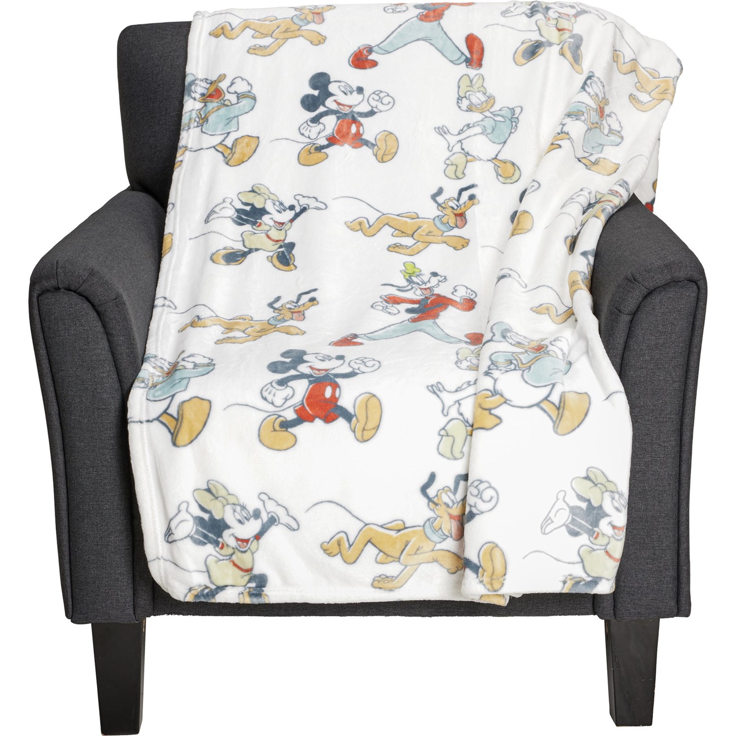 Mickey Mouse Mickey and Friends Vintage Oversized Throw Blanket - 60x70 ...