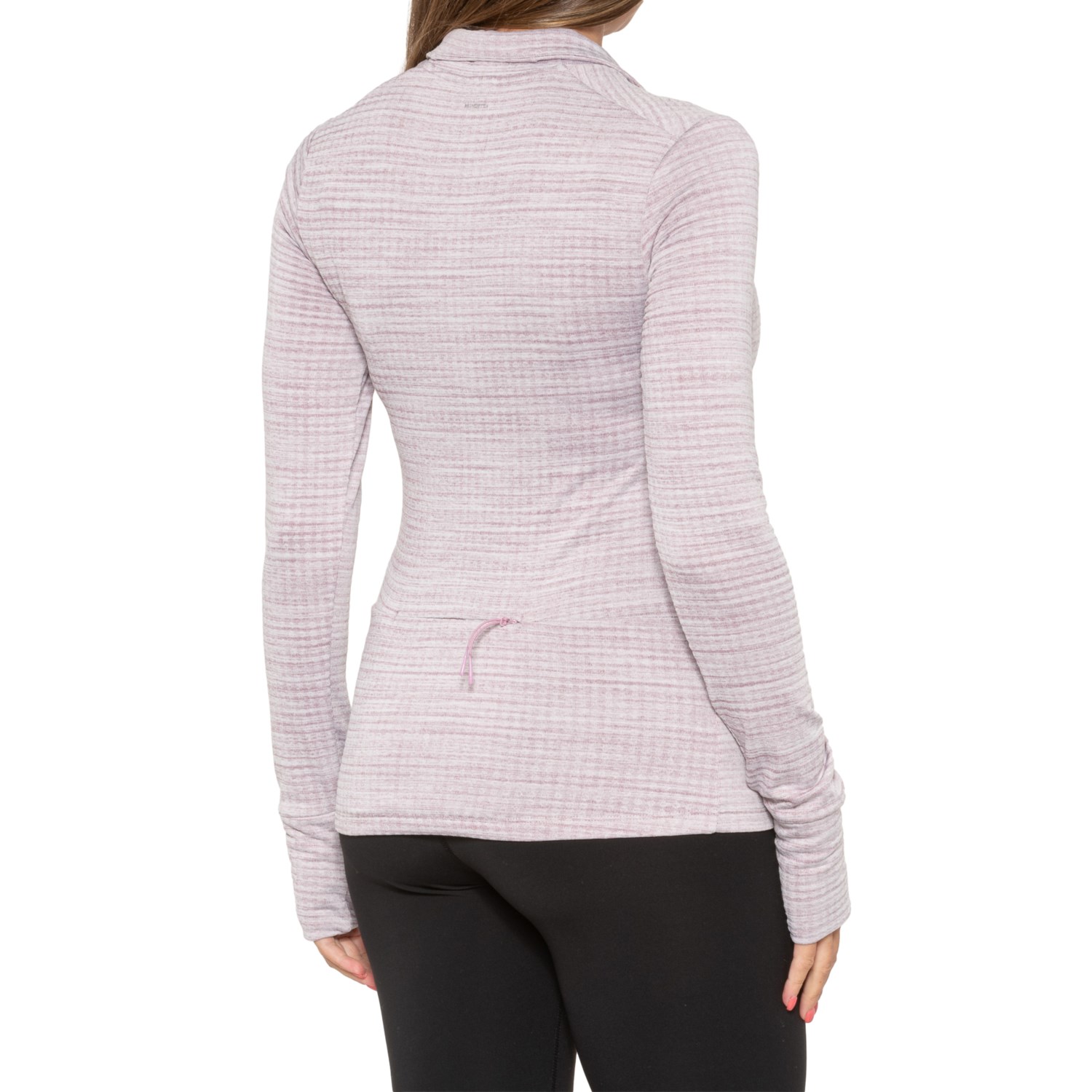 MONDETTA STUDIO Circle Back Fleece Shirt - Zip Neck, Long Sleeve - Save 62%