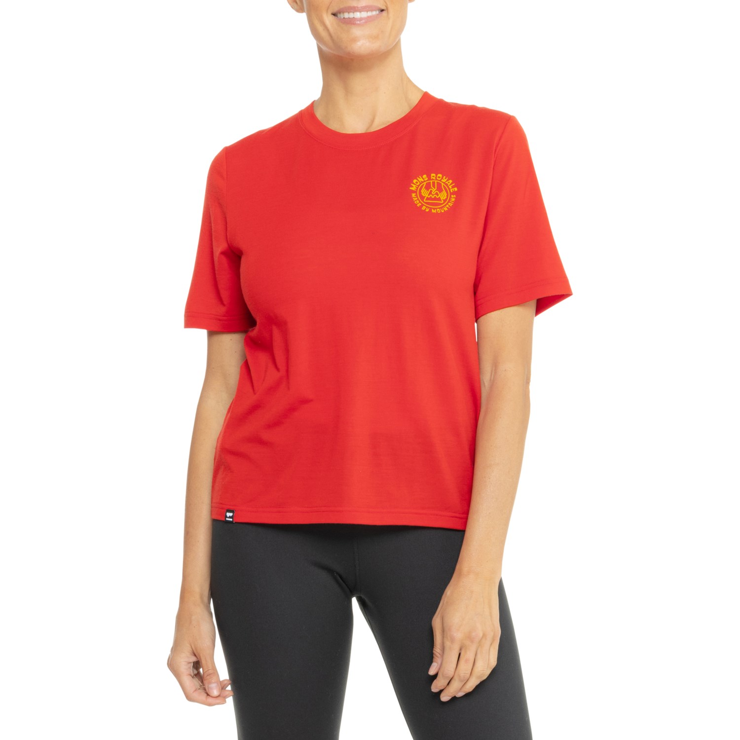 Mons Royale Icon Relaxed T-Shirt - Merino Wool, Short Sleeve - Save 66%