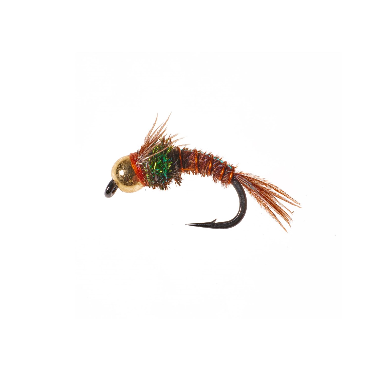 Montana Fly Company Bead Head Curved Flashback Nymph Fly - Dozen - Save 60%