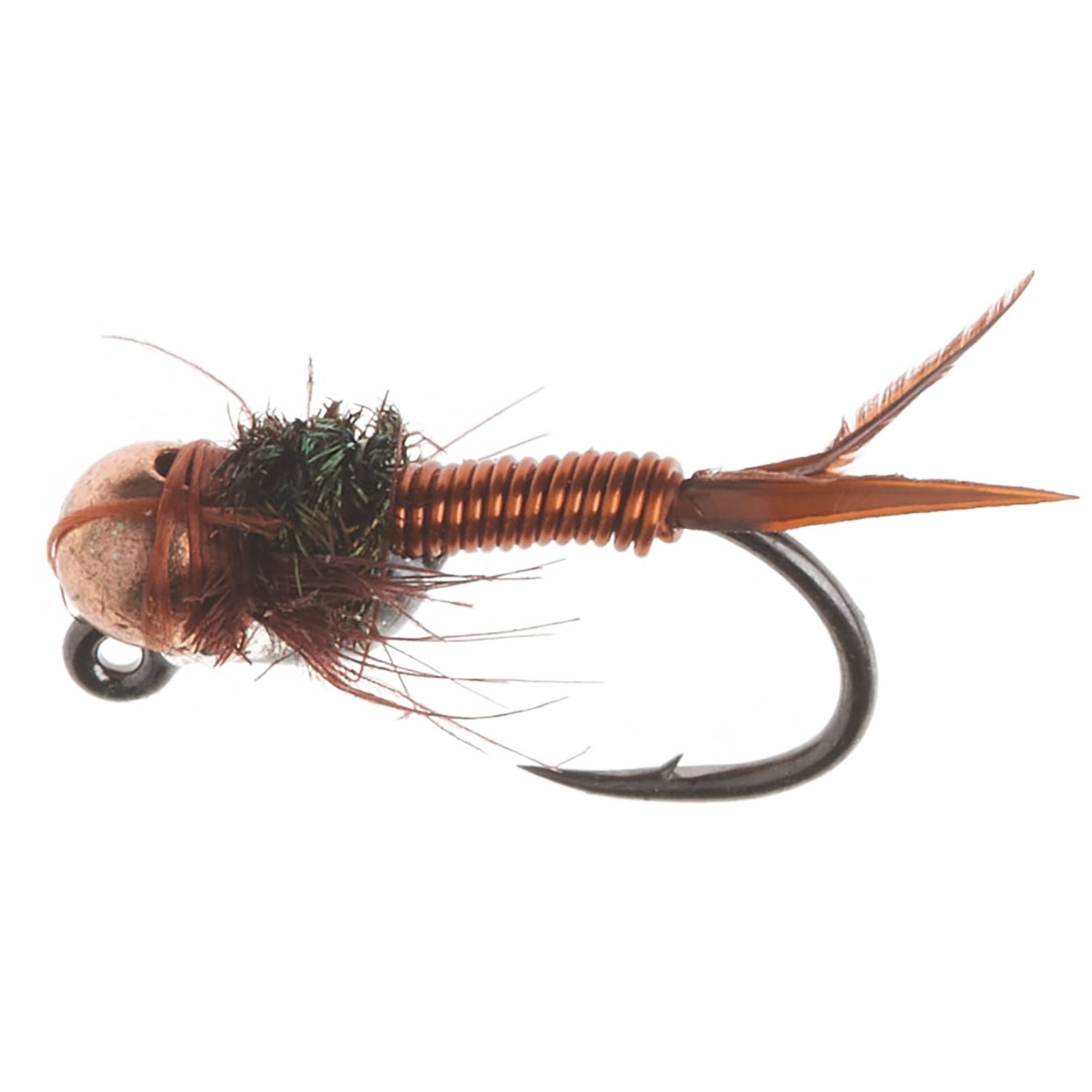 Montana Fly Company Jig Epoxy Back Copper Nymph Fly - Dozen - Save 58%