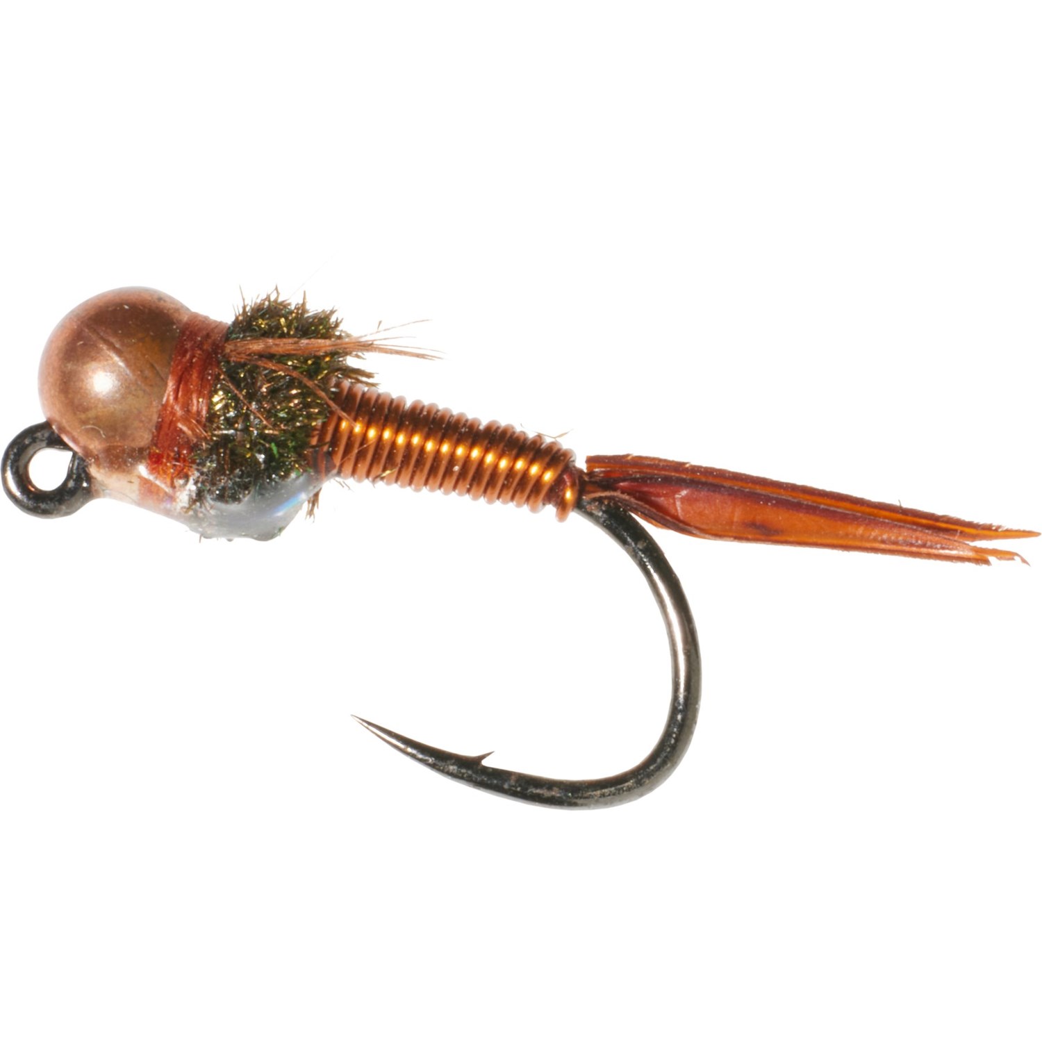 Montana Fly Company Jig Epoxy Back Copper Nymph Fly - Dozen - Save 58%