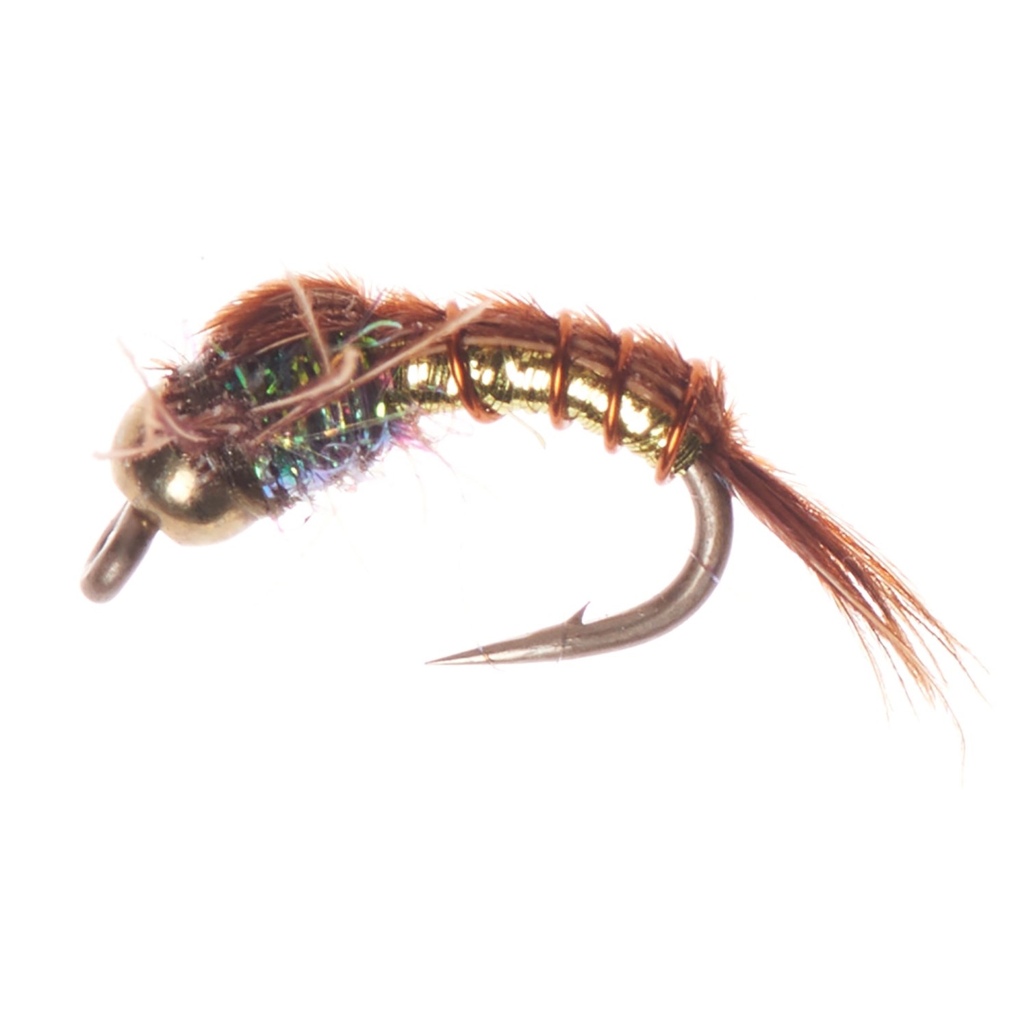 Montana Fly Company Kyle’s Bead Head Curved Hook Superflash Pheasant ...