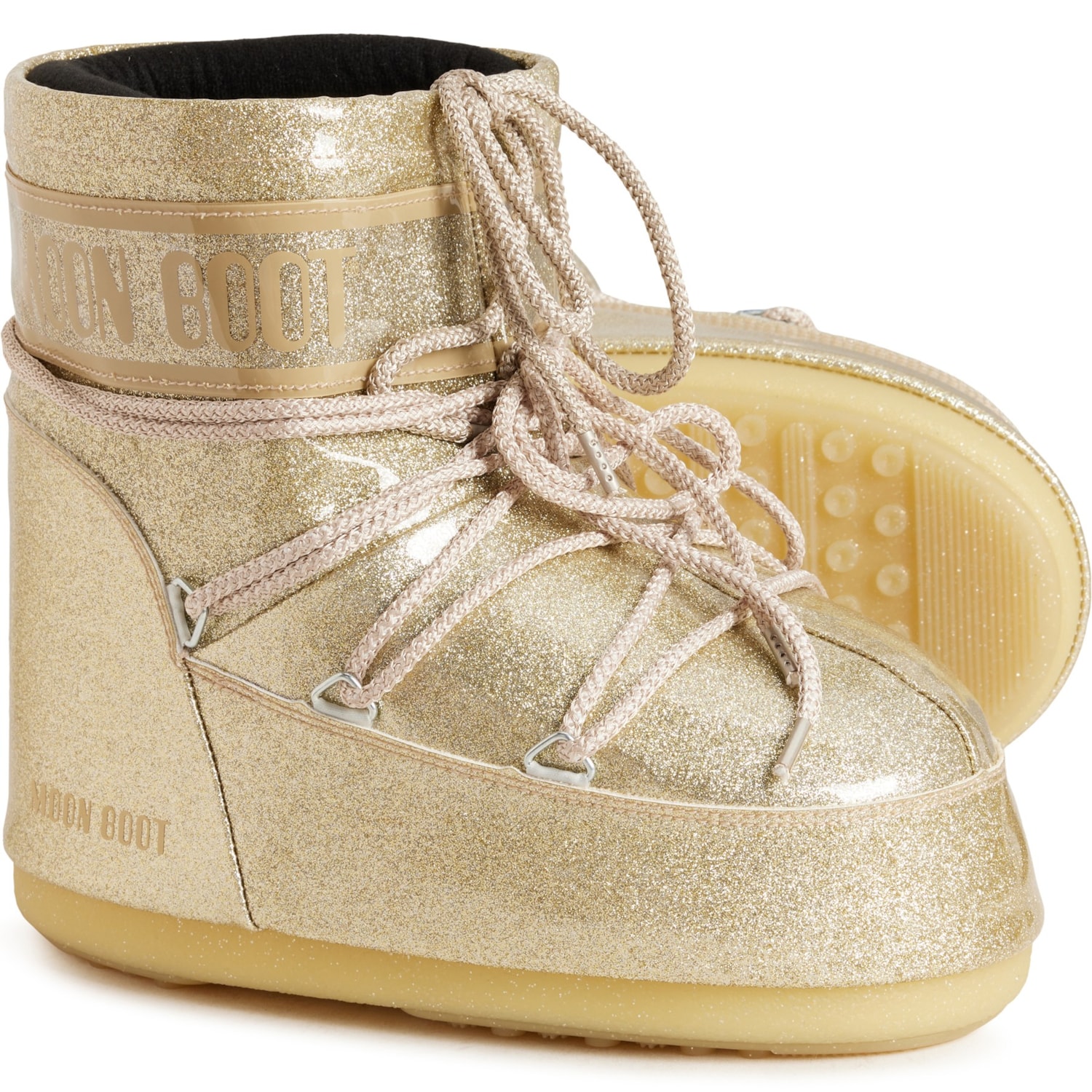 MOON BOOTS Made in Europe Icon Low Glitter Boots (For Women) - Save 71%