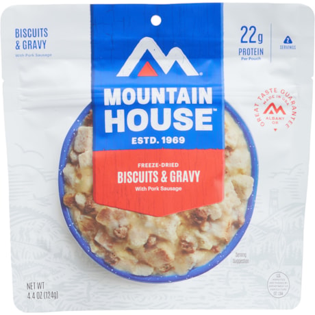 Mountain House Biscuits and Gravy Meal - 2 Servings - Save 20%