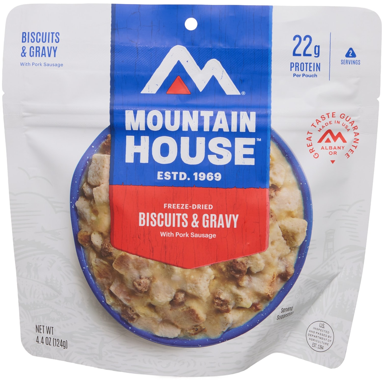 Mountain House Biscuits and Gravy Meal - 2 Servings - Save 20%