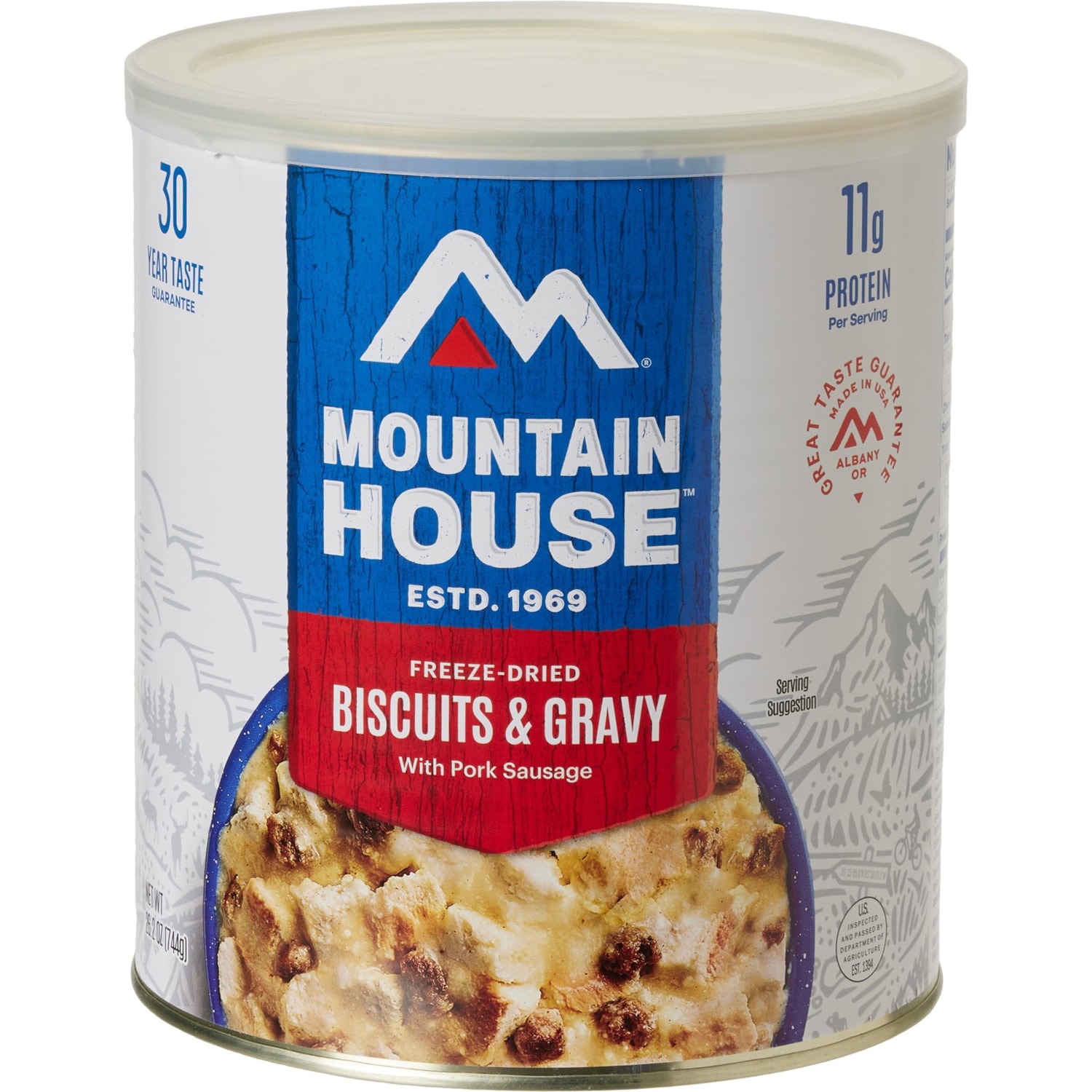 Mountain House Biscuits and Gravy Meal Can - 12 Servings - Save 21%