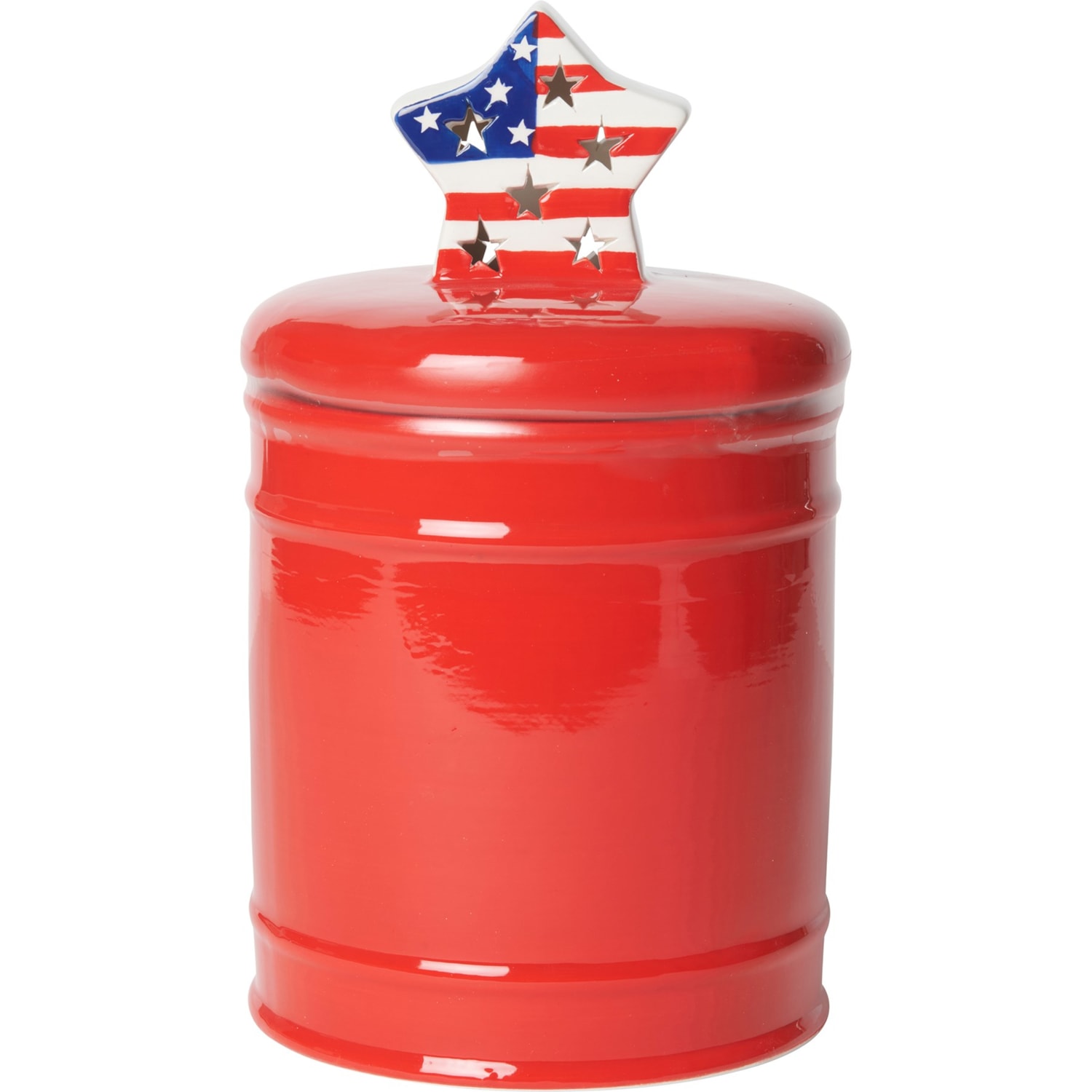 Mr. Christmas LED Stars and Stripes Canister - 11x6x6” - Save 87%