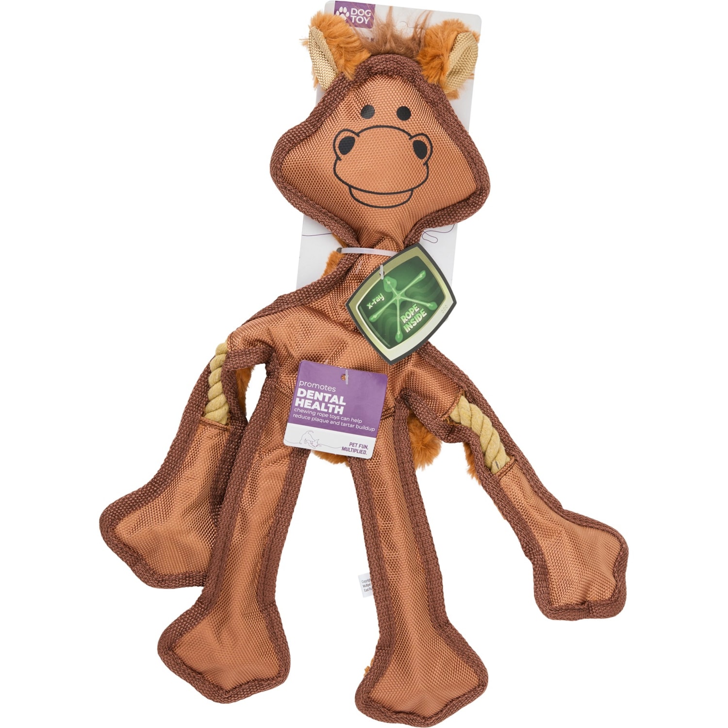 MultiPet Skele-Rope Dog Toy - 15”, Squeaker - Save 25%