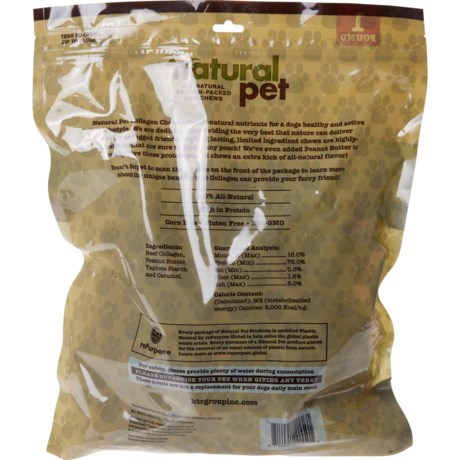 Natural Pet Collagen Chips Dog Chew Treats - 1 lb. - Save 33%