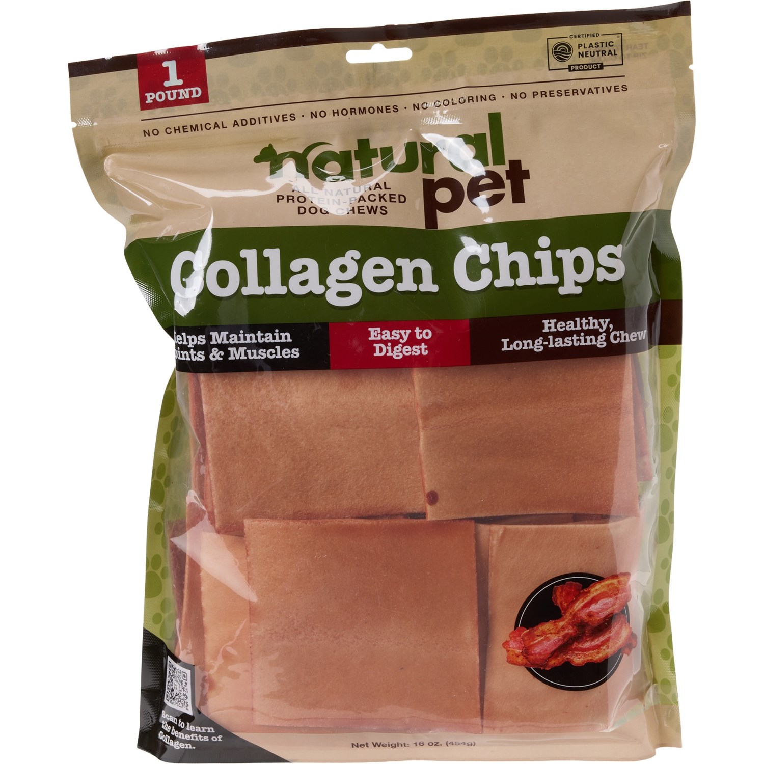 Natural Pet Collagen Chips Dog Chew Treats - 16 oz. - Save 33%