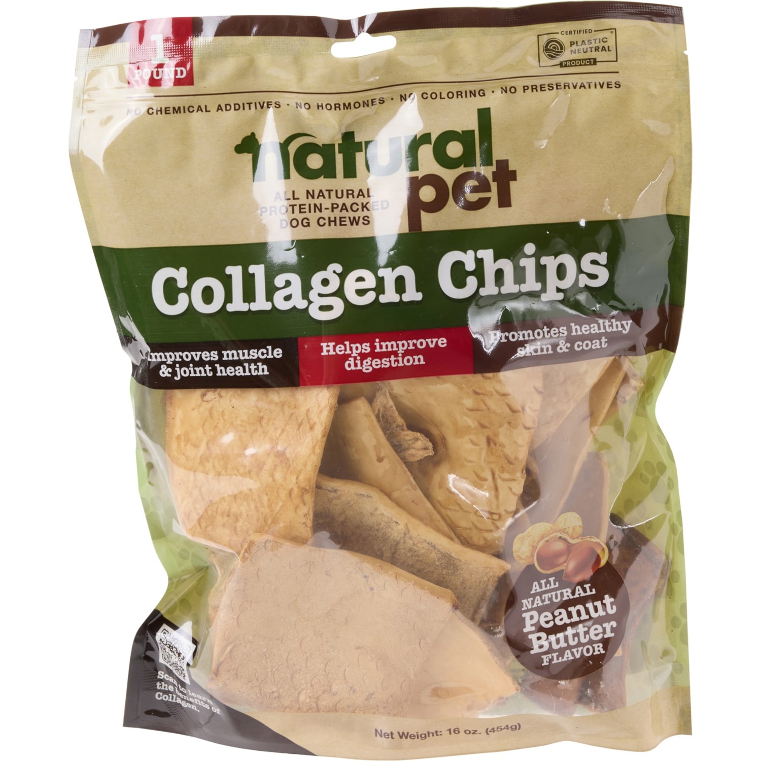 Natural Pet Collagen Chips Dog Chew Treats - 16 oz. - Save 33%