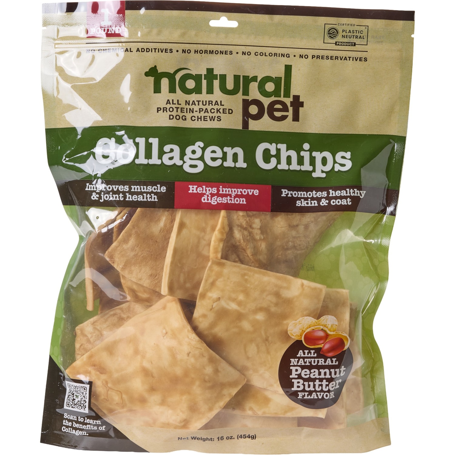 Natural Pet Collagen Chips Dog Chew Treats - 16 oz. - Save 33%
