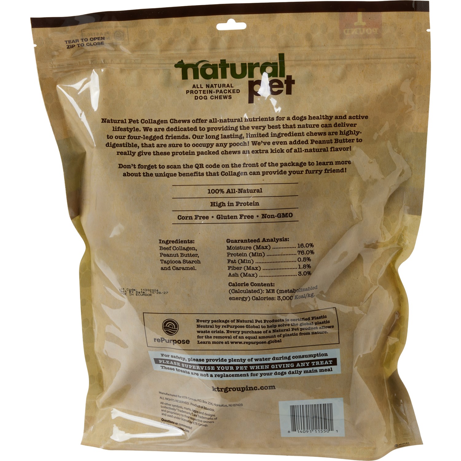 Natural Pet Collagen Chips Dog Treats - 16 oz. - Save 37%