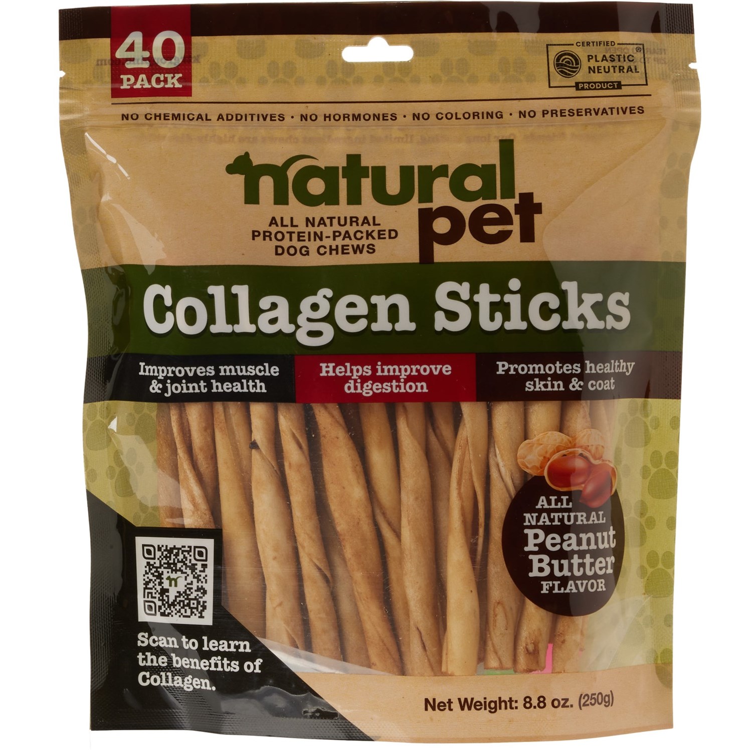 Natural Pet Collagen Dog Chew Sticks - 40-Count - Save 37%