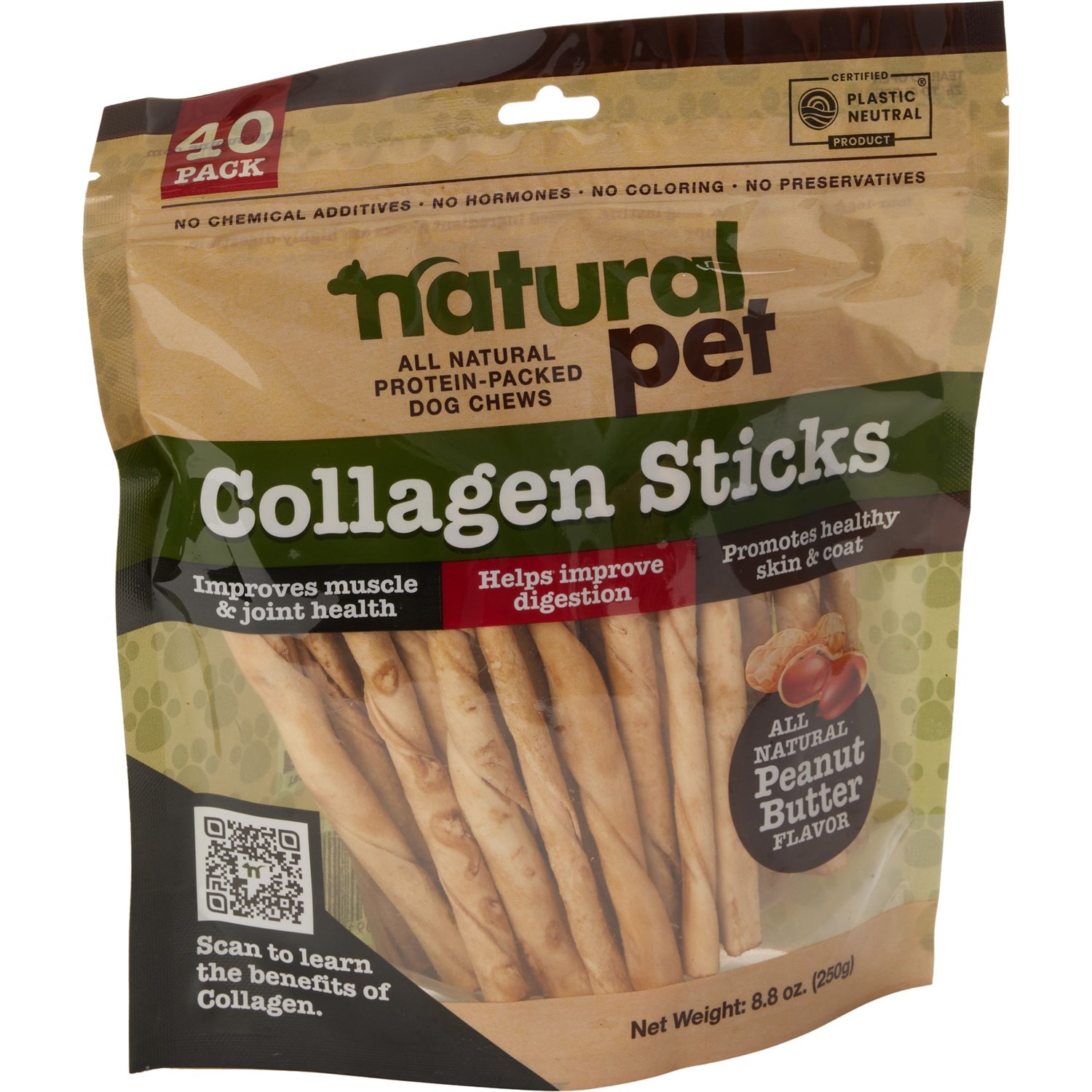 Natural Pet Collagen Dog Chew Sticks - 40-Count - Save 44%