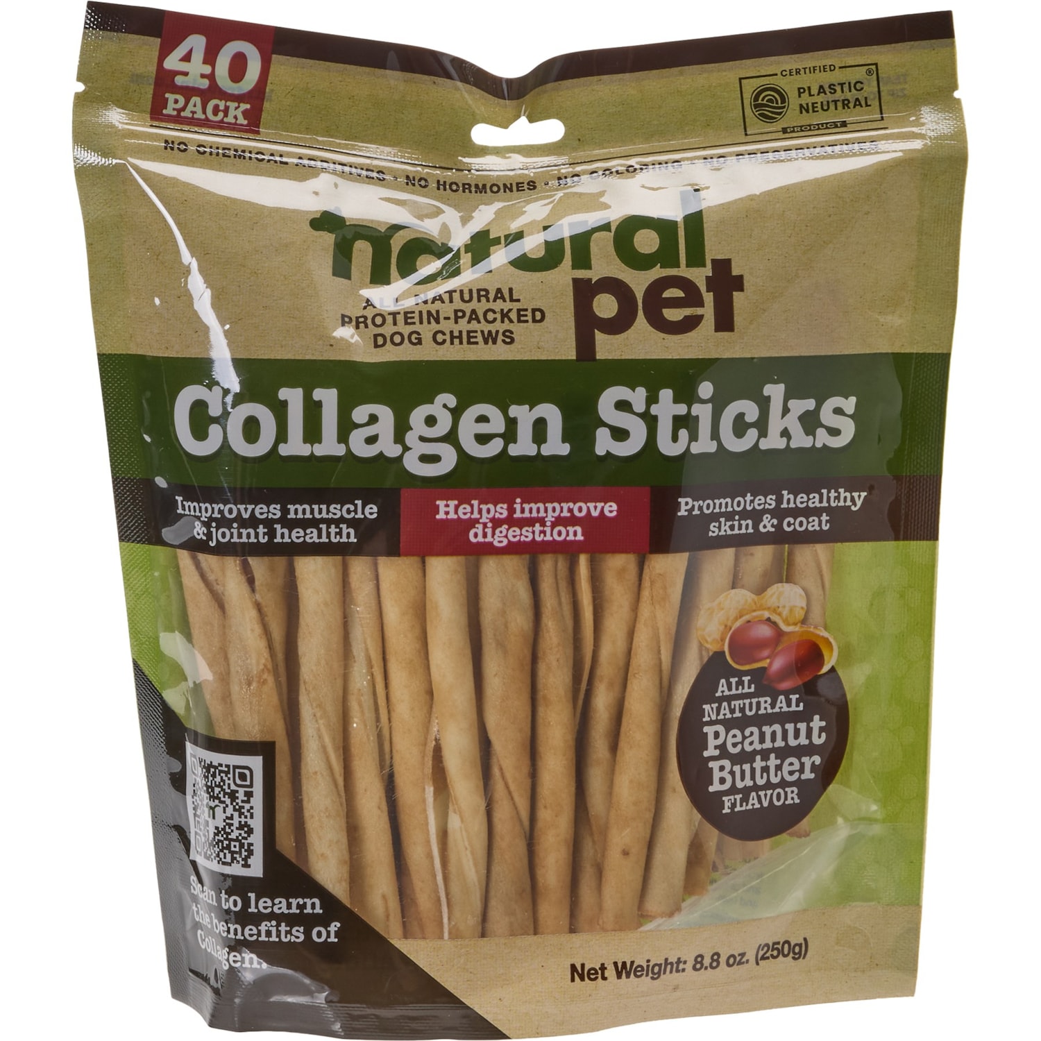 Natural Pet Collagen Dog Chew Sticks - 40-Count - Save 40%
