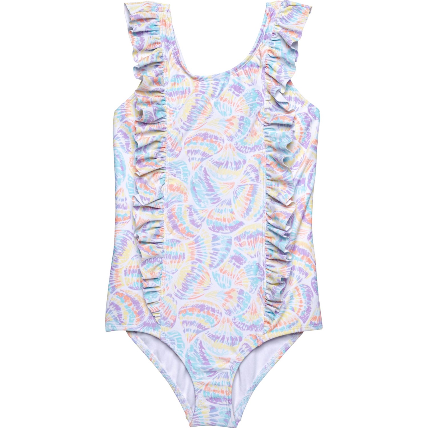 Nautica Big Girls Ruffle One-Piece Swimsuit - UPF 50+