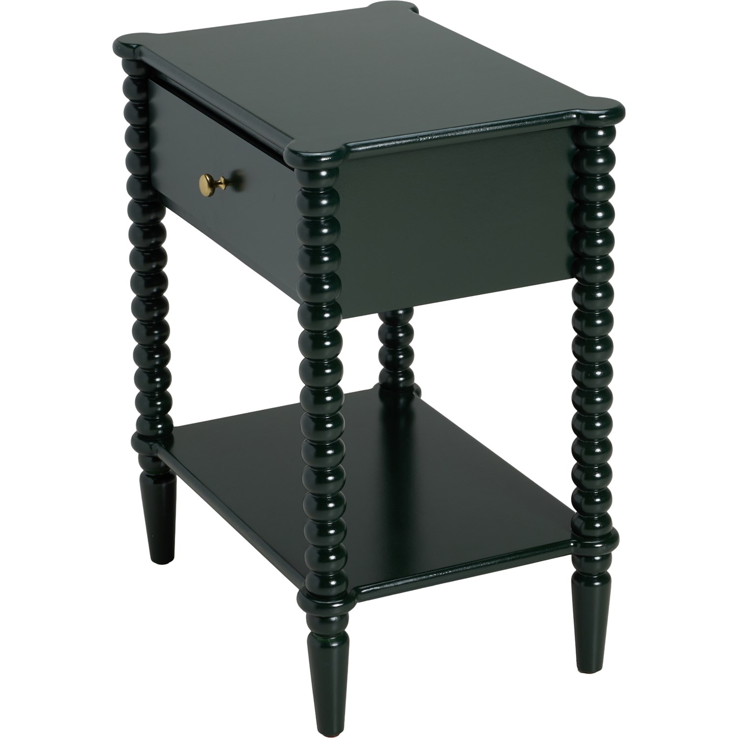 Nautica Spindle Leg Side Table with Drawer - 20x14x24"