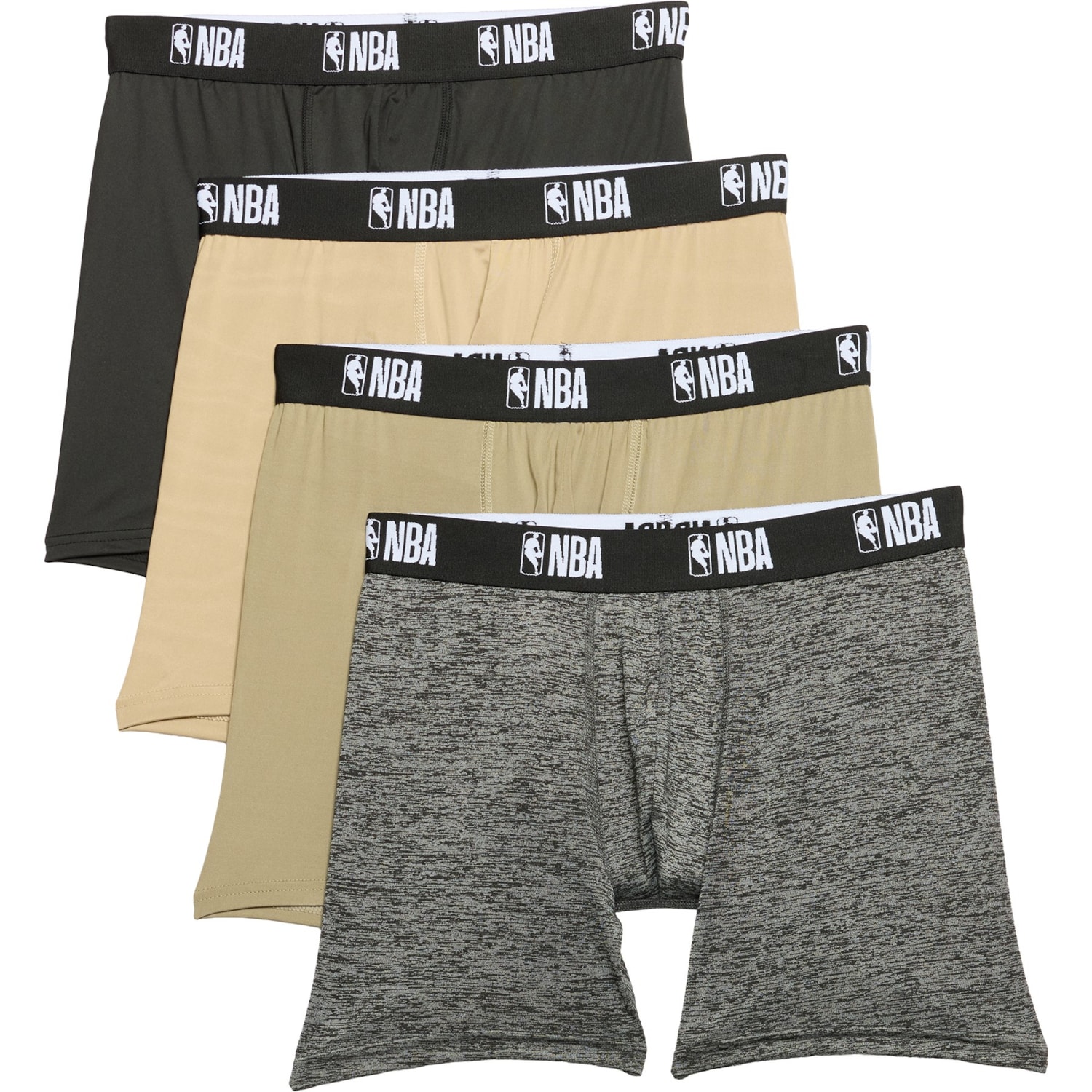 NBA TEAM LOUNGE Logo Print Boxer Briefs - 4-Pack - Save 45%
