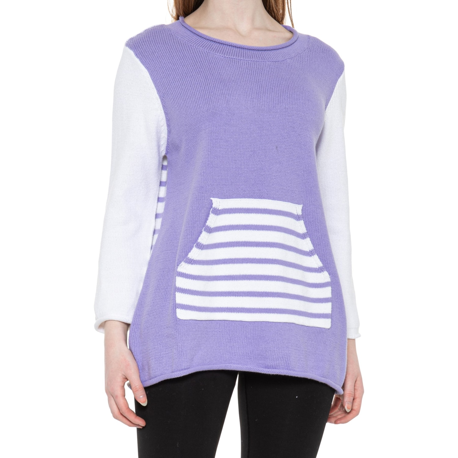 Neon Buddha Riverside Cotton Sweater - 3/4 Sleeve - Save 90%